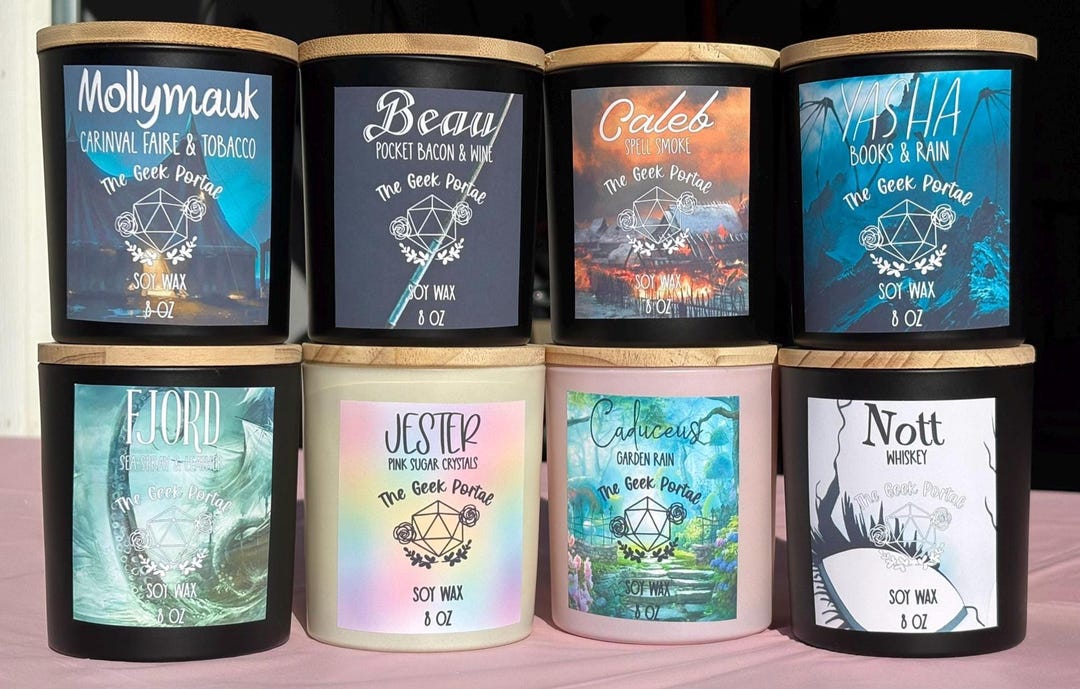Critical Candles the Mighty Nein - Critical Role Themed Soy Wax Candles ...