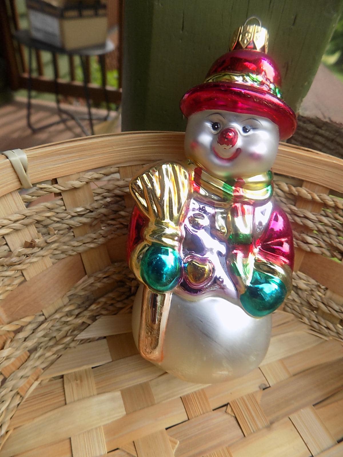 Vintage Glass Snowman Christmas Ornaments Dated 2000 Sale is for Both ...