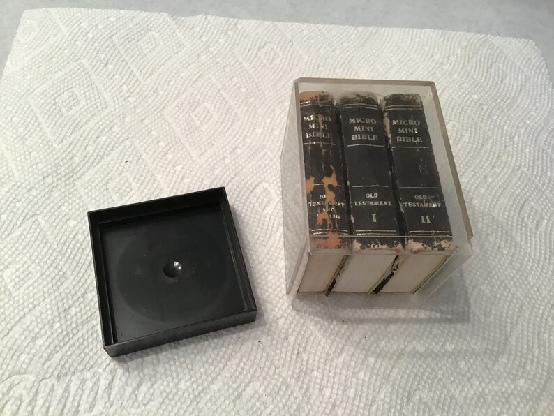 Vintage Micro Mini BIBLE Set 3 King James I and II and - Etsy
