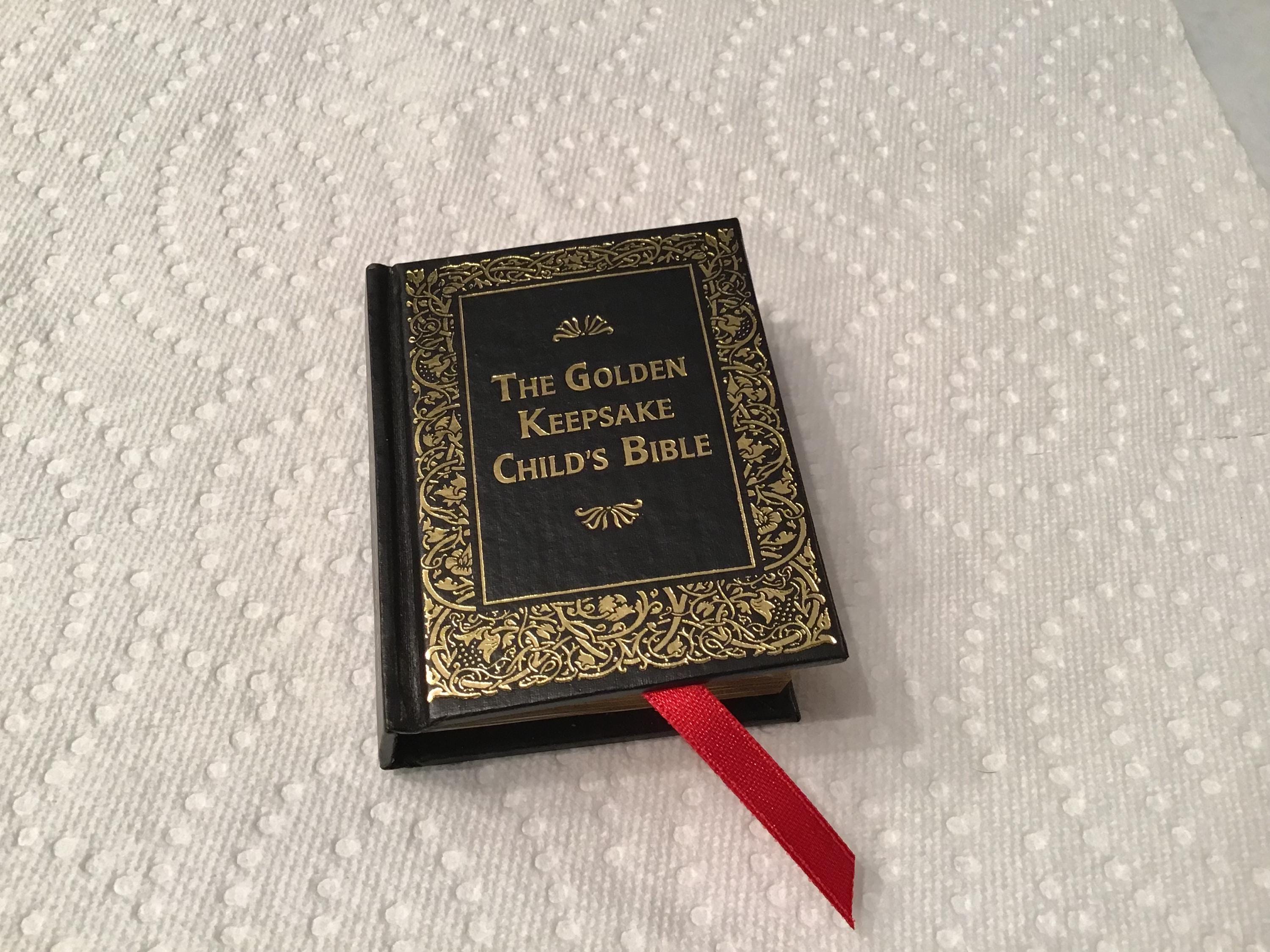 Vintage Miniature Golden Keepsake BIBLE ~ Heirloom Quality ~ Hard to ...
