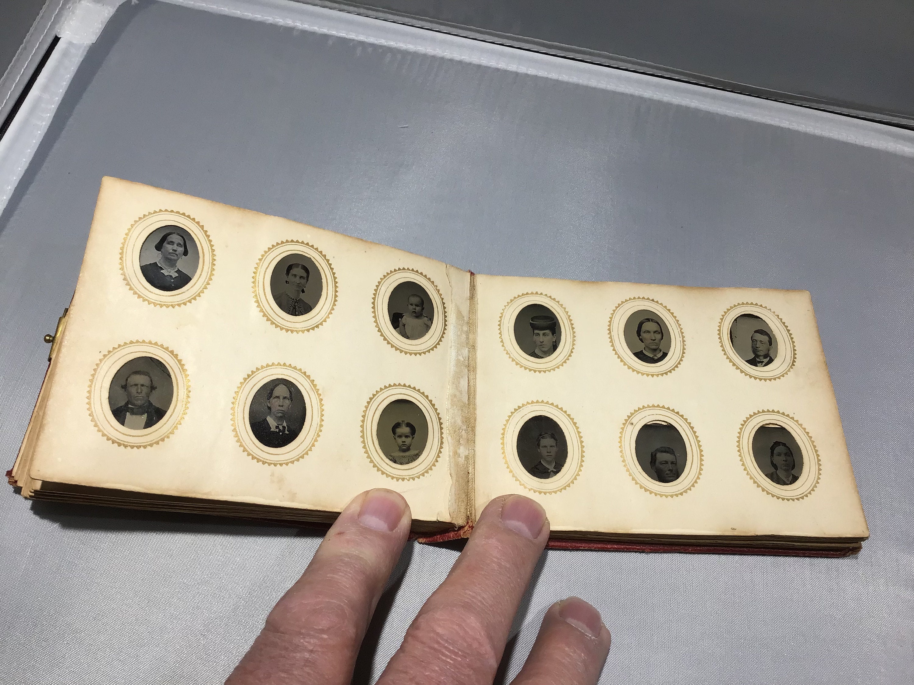 Antique 1800 MINIATURE TIN TYPE Picture Album 185 Photos Super Rare - Etsy