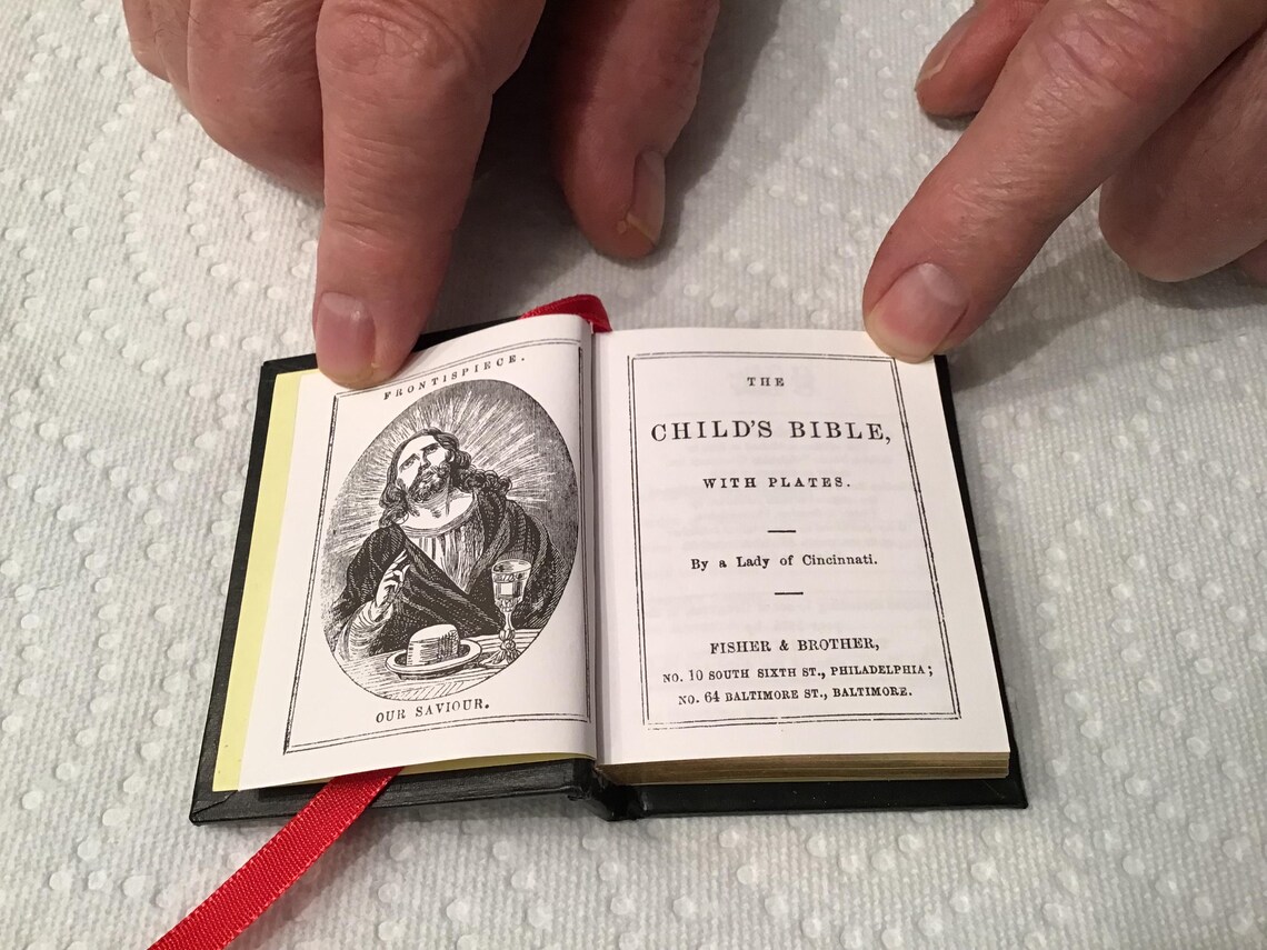 Vintage Miniature Golden Keepsake BIBLE ~ Heirloom Quality ~ Hard to ...