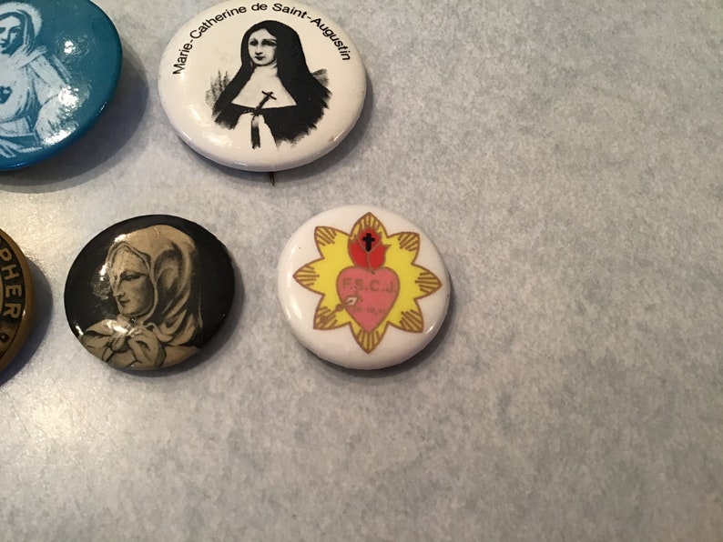 RELIGIOUS Lot 7 Vintage Pin Backs Lapel Hat Collar Pins Jewelry - Etsy