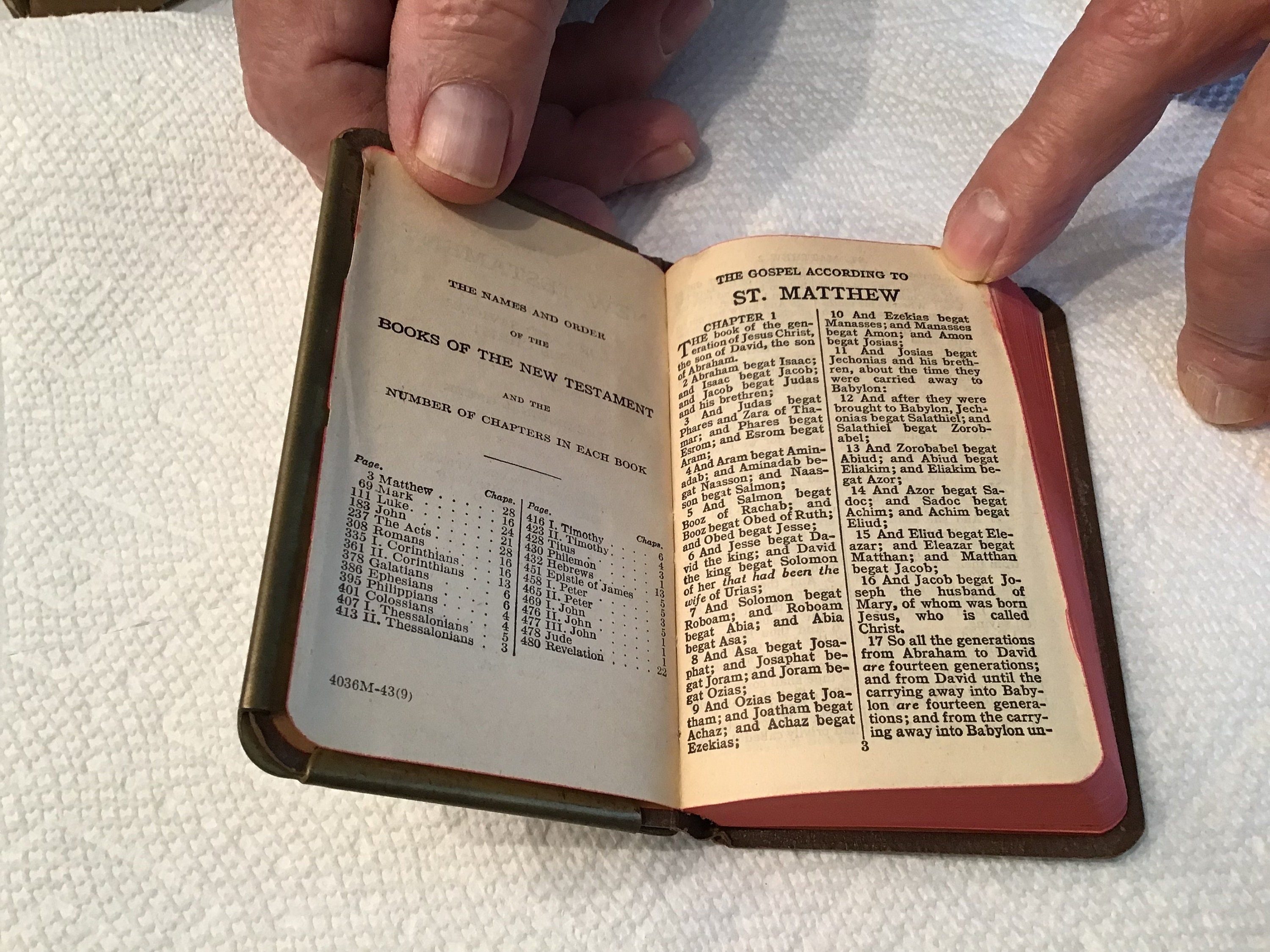 WWII Military SHIELDS of FAITH Gold-plated Steel Bible W/ Original ...