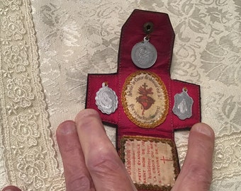 Vintage Pocket Vestment MY GUARDIAN Leather Folder Religious - Etsy