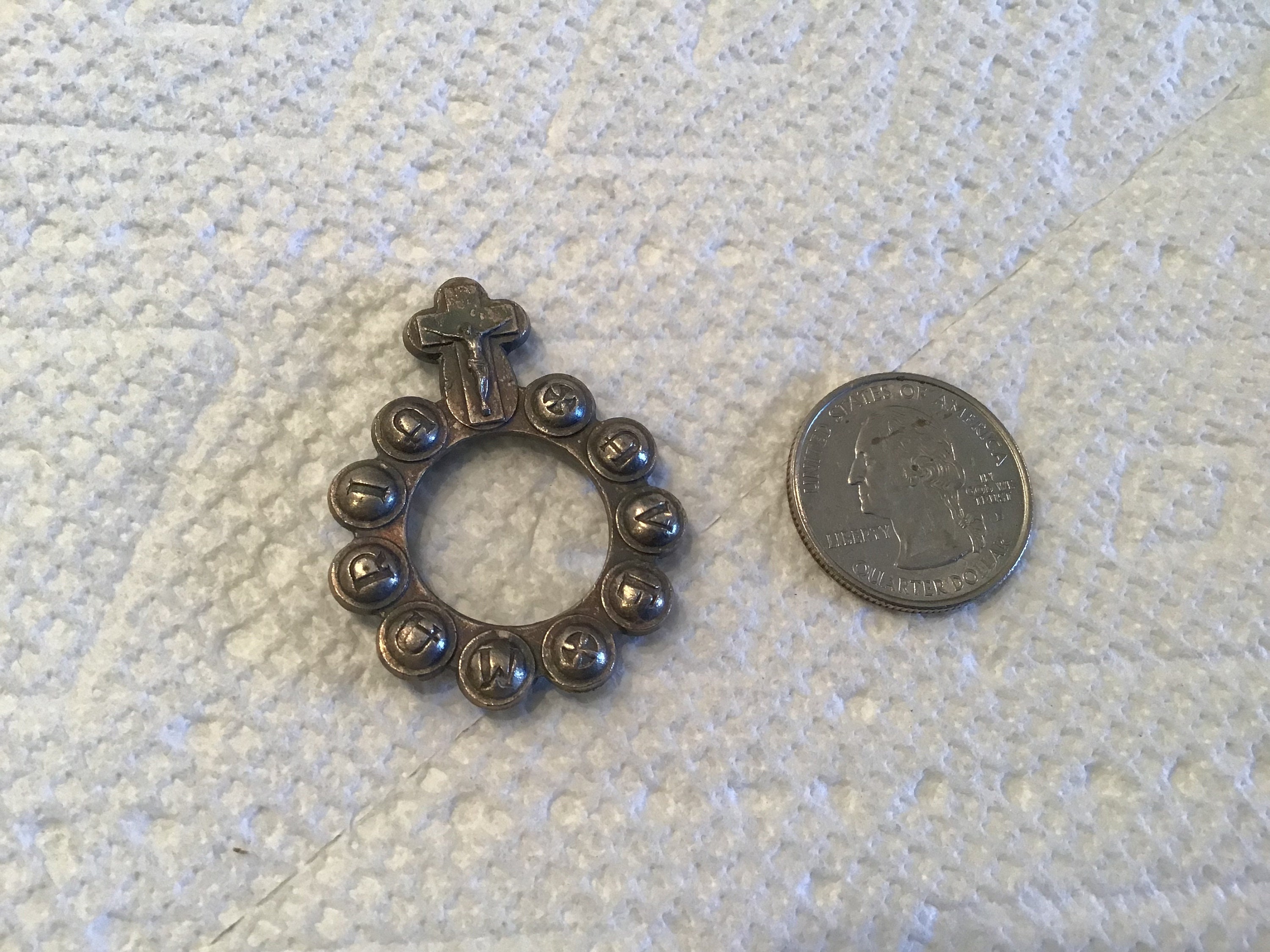 WWII Soldiers Finger AVE MARIA Rosary Roses One Decade Catholic - Etsy