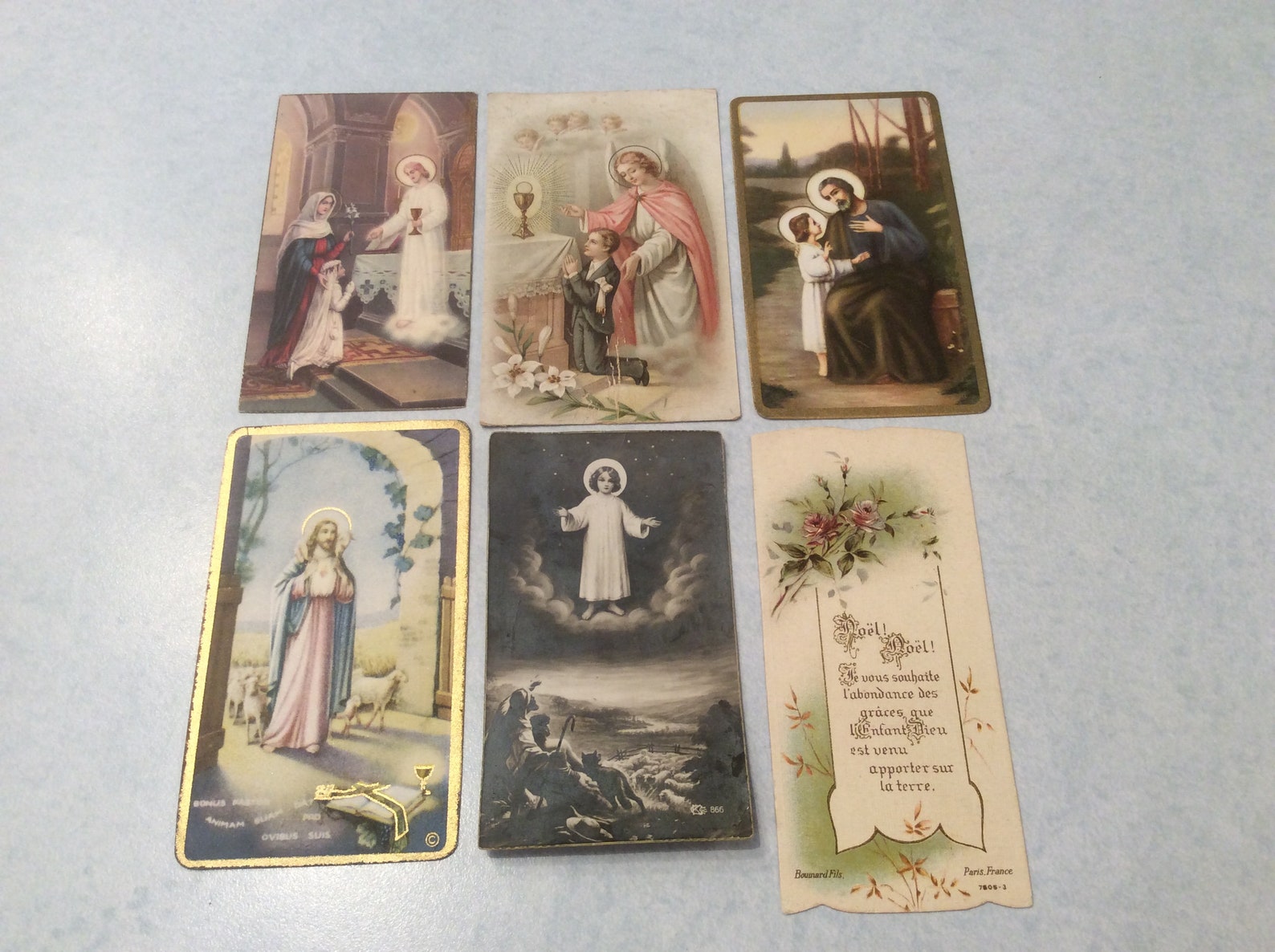 Antique Vintage HOLY CARDS Lot Prayer Bible Card Catholic w - Etsy