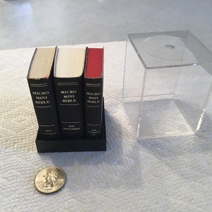 Vintage Micro Mini BIBLE Set 3 King James I and II and Psalms in ...
