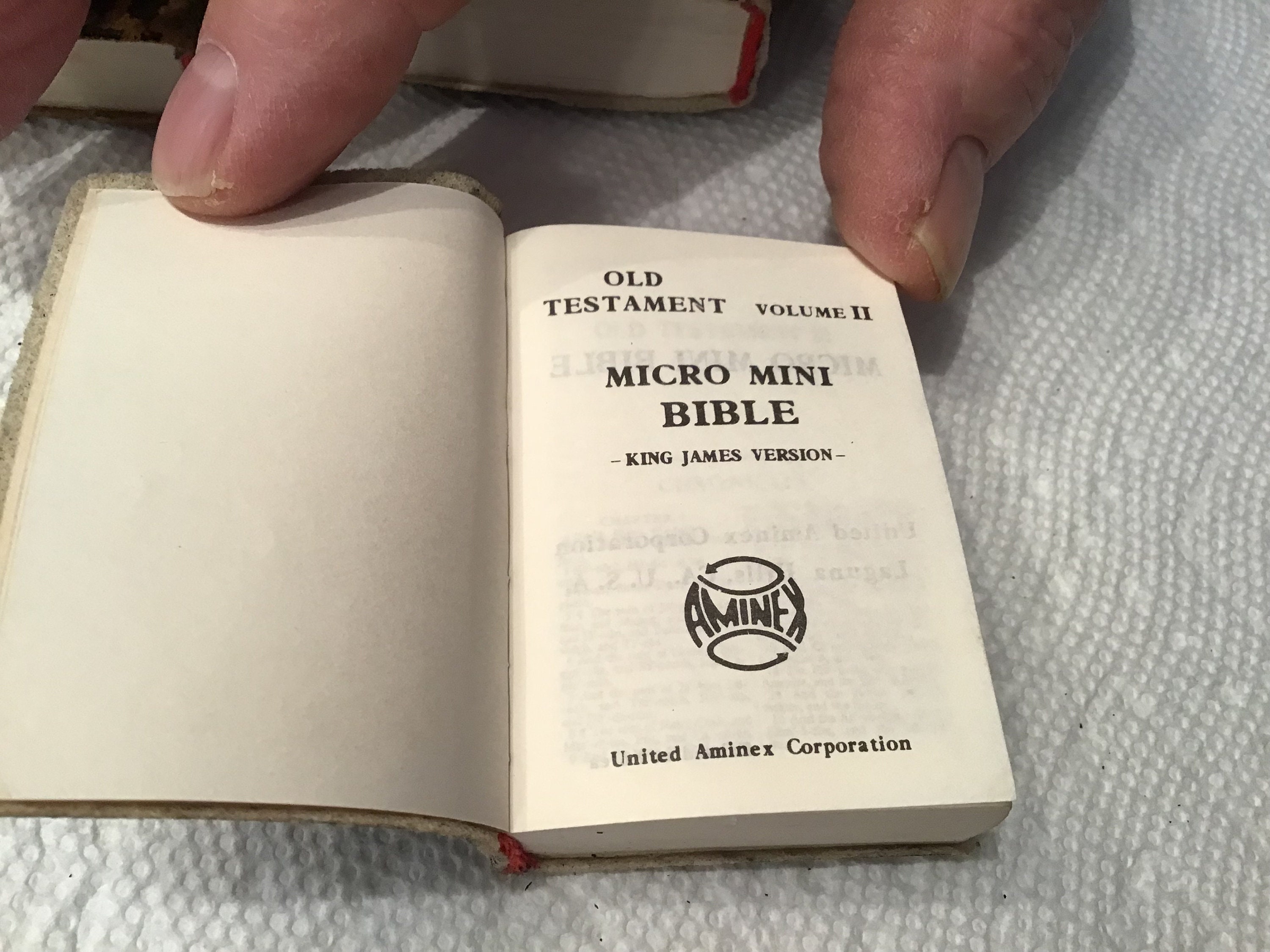 Vintage Micro Mini BIBLE Set 3 King James I and II and - Etsy