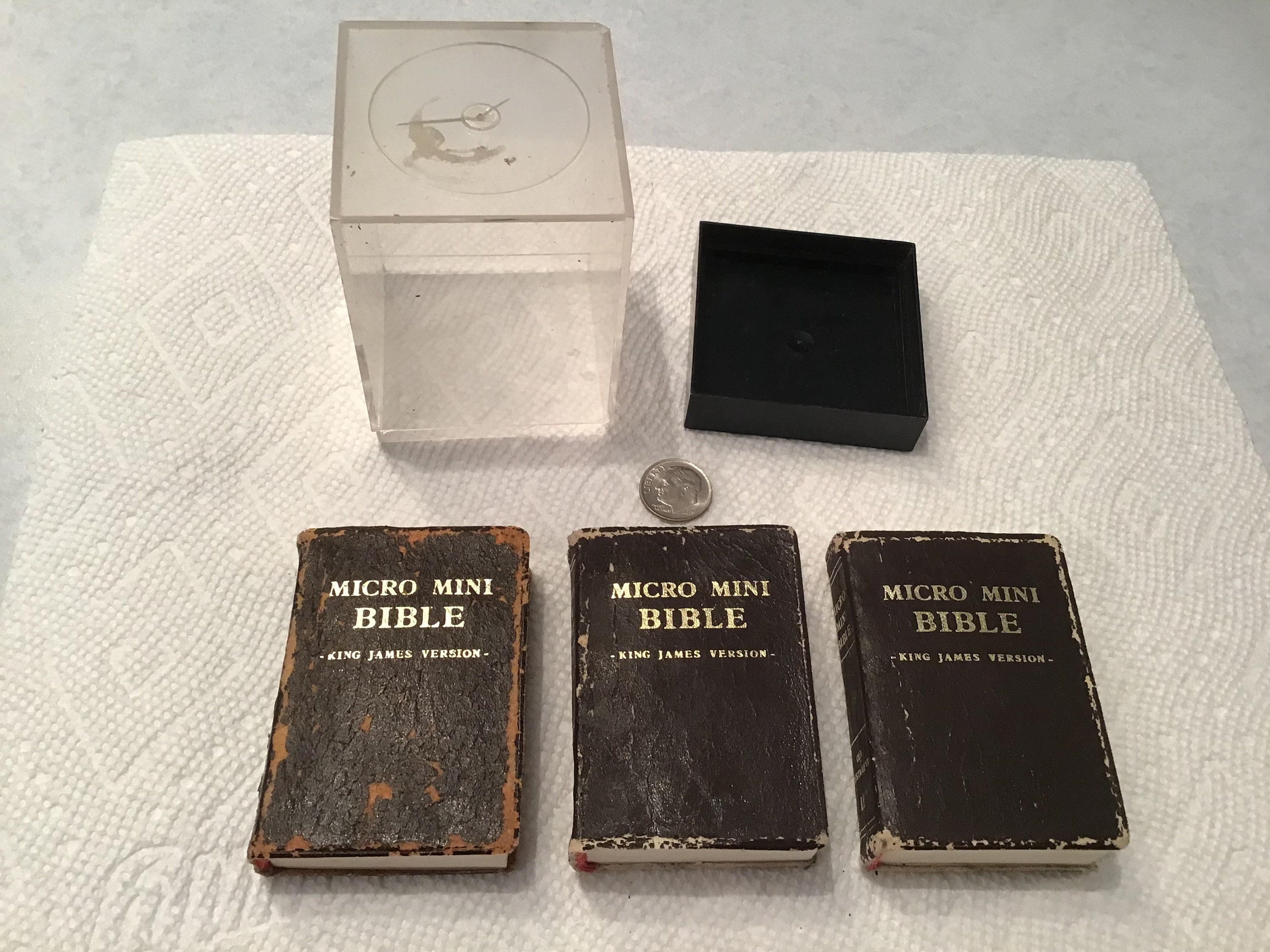 Vintage Micro Mini BIBLE Set 3 King James I and II and - Etsy