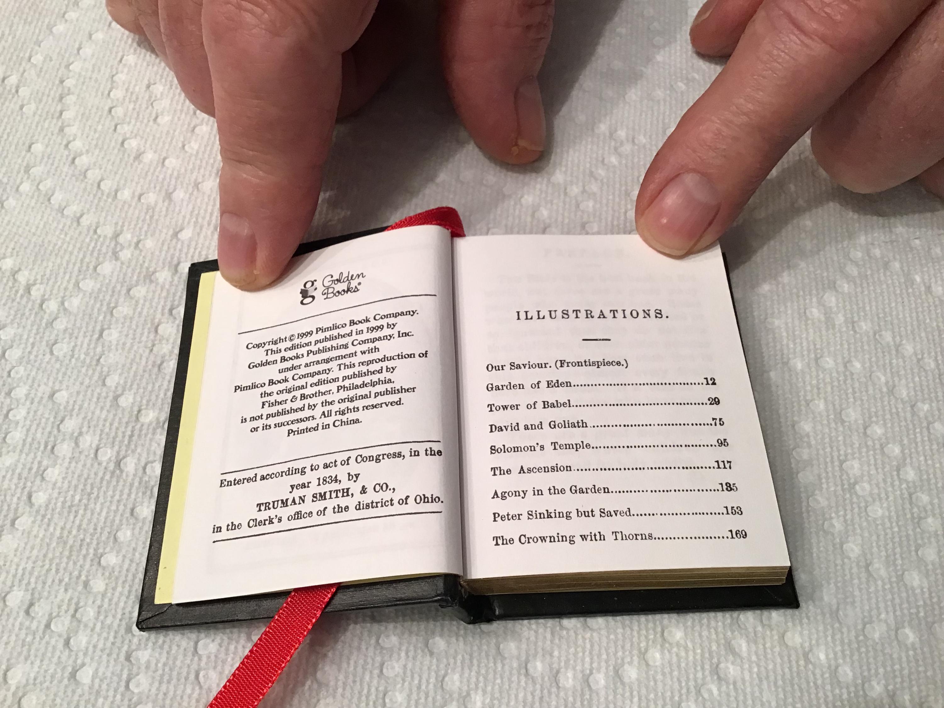 Vintage Miniature Golden Keepsake BIBLE ~ Heirloom Quality ~ Hard to ...