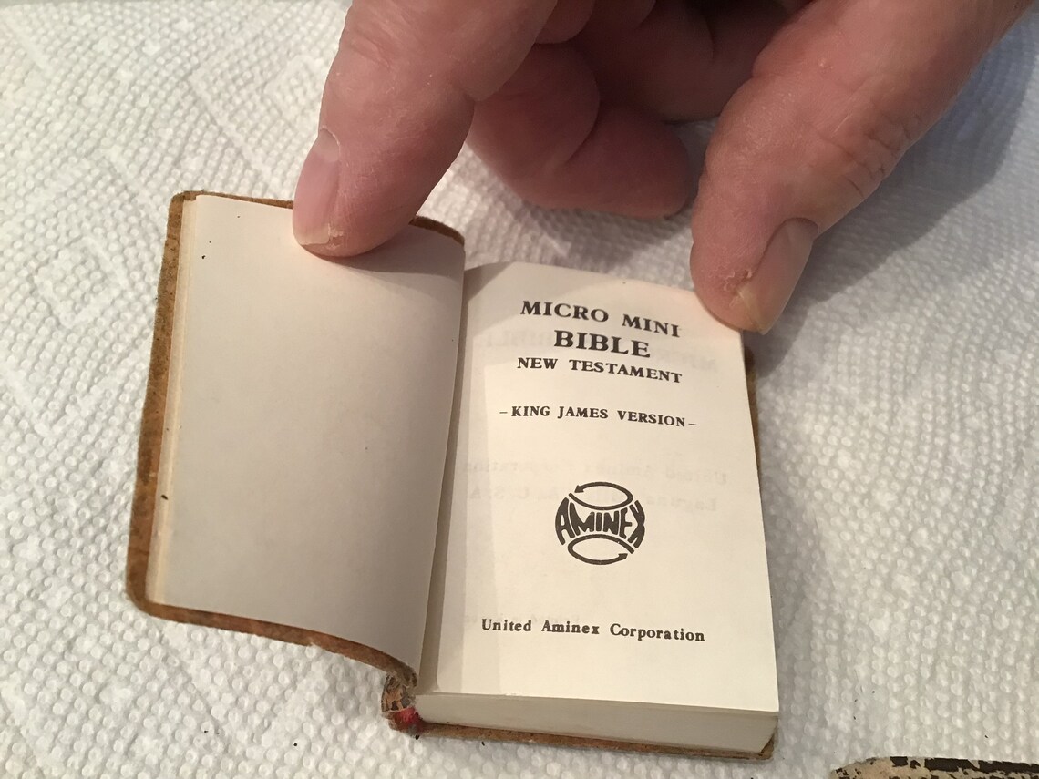 Vintage Micro Mini BIBLE Set 3 King James I and II and - Etsy