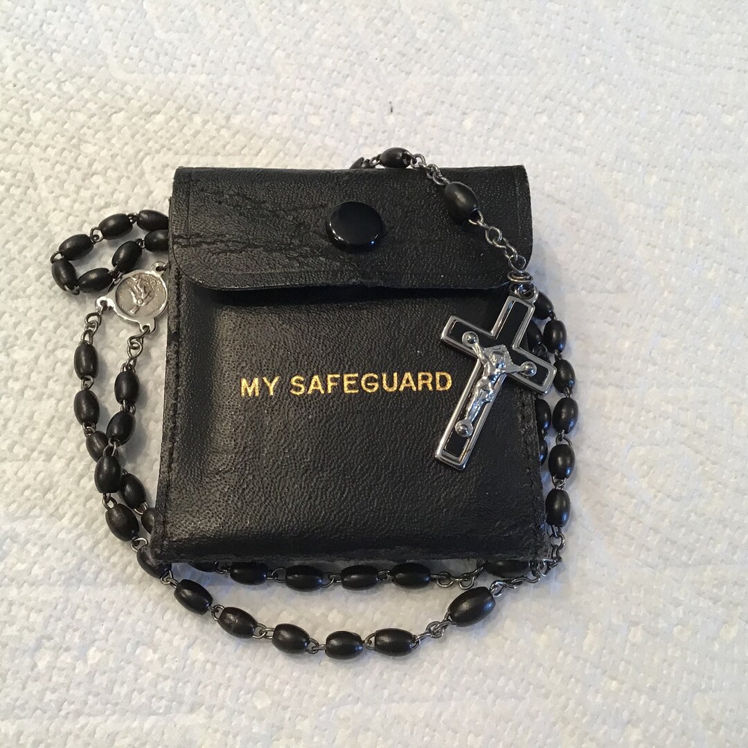 Antique MY SAFEGUARD Miniature Prayer Book Bible French Rosary - Etsy