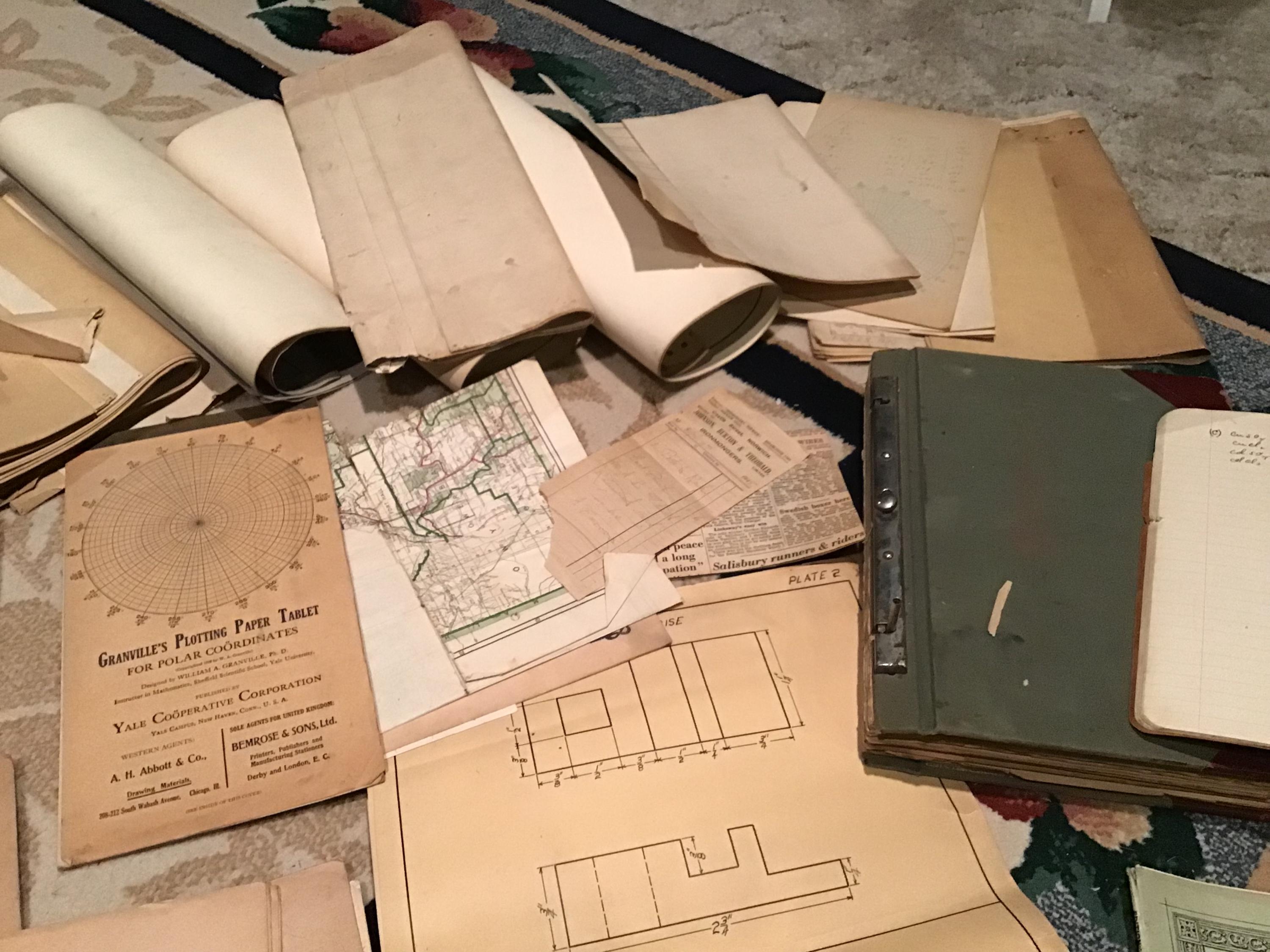Antique 1930’s POLYTECHNIC COLLEGE of ENGINEERING Papers, Diagrams ...