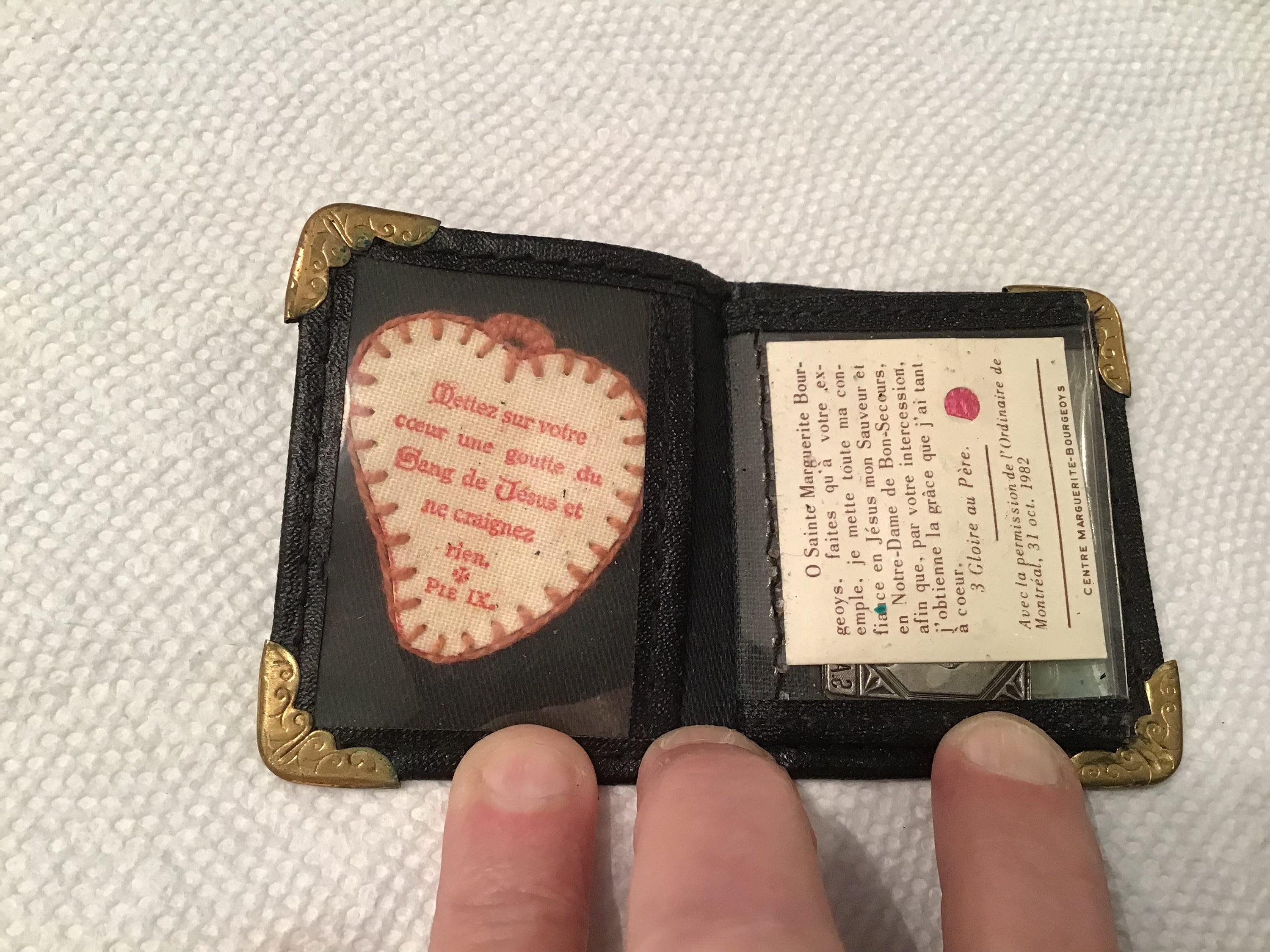 Vintage Folding Leather Pocket Reliquary Oratory Book Style Shrine ...