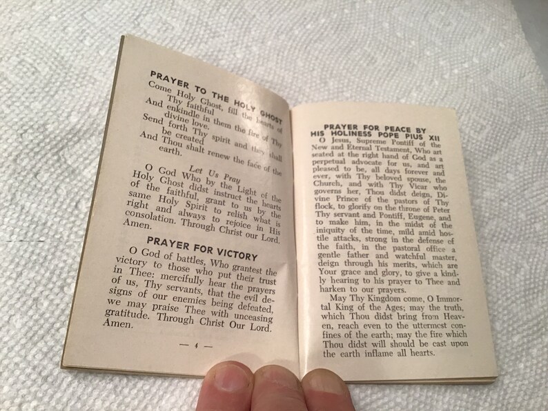 The National Catholic Community Prayer Book Prayerbook ~ Servicemen and ...