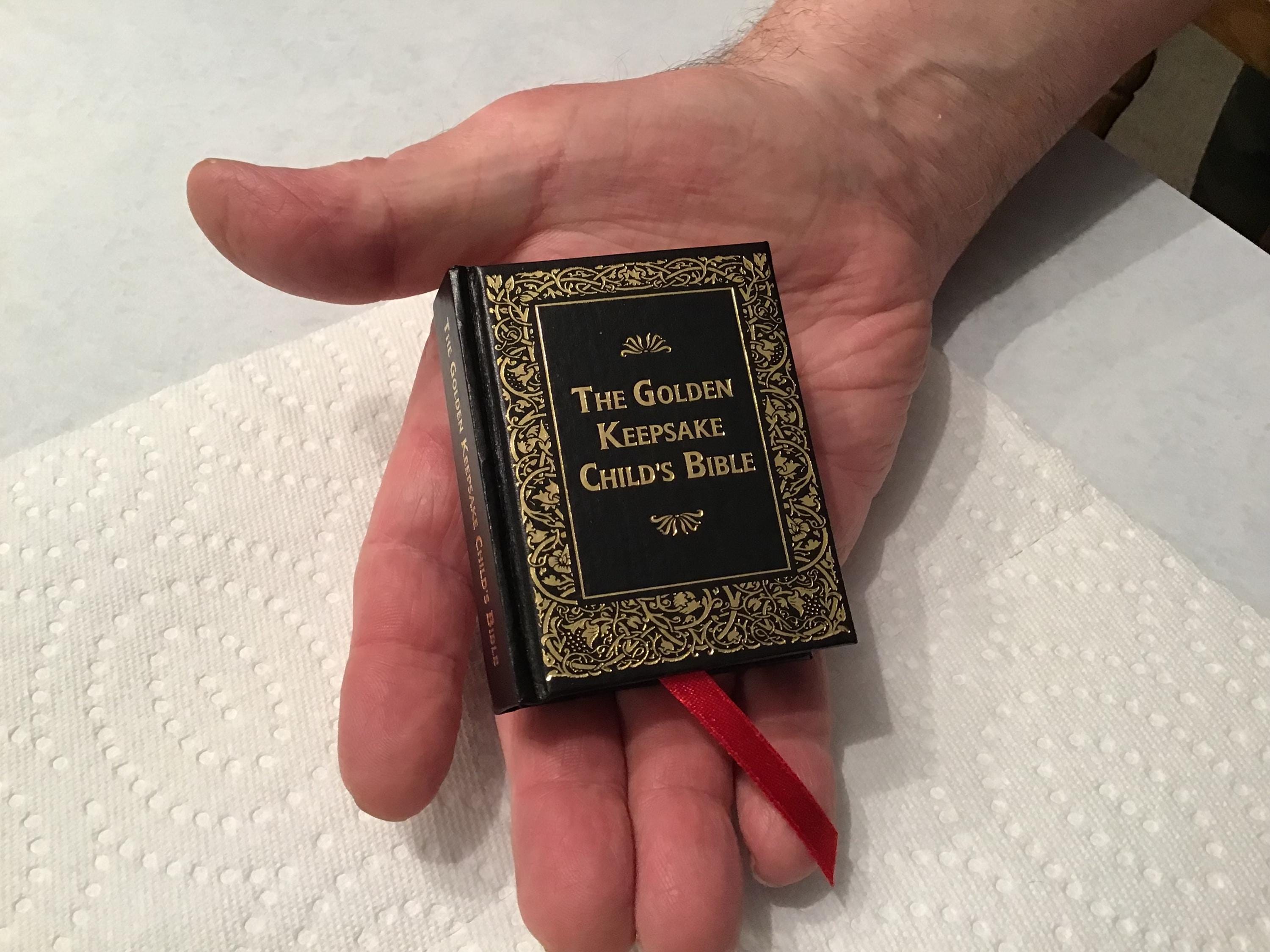 Vintage Miniature Golden Keepsake BIBLE ~ Heirloom Quality ~ Hard to ...