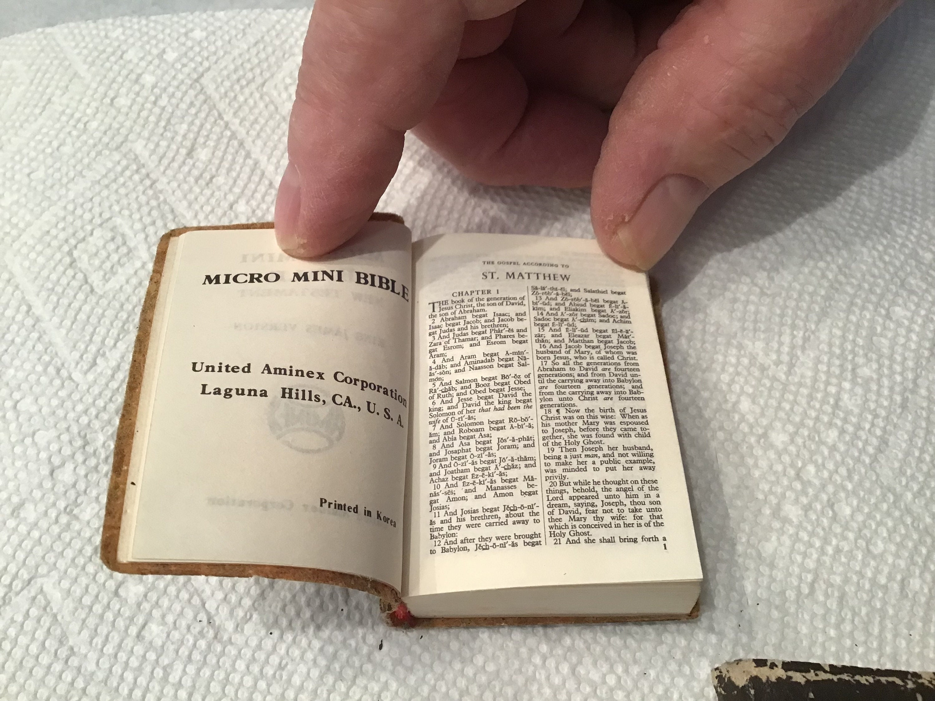 Vintage Micro Mini BIBLE Set 3 King James I and II and - Etsy