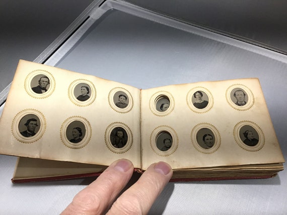 Antique 1800 MINIATURE TIN TYPE Picture Album 185 Photos | Etsy