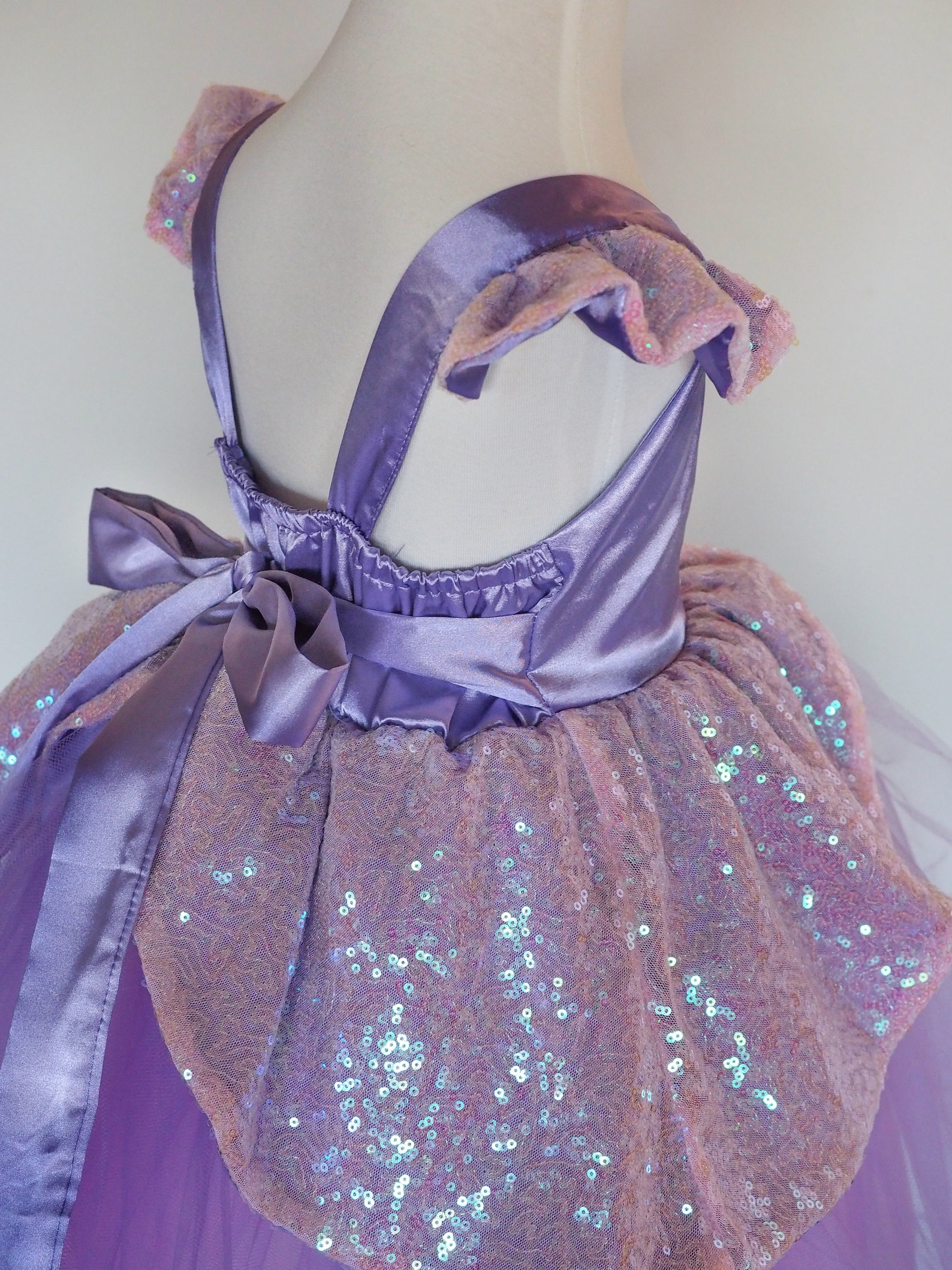 Princess Rapunzel Dress Costume Girls Pink and Purple Tutu Dress ...