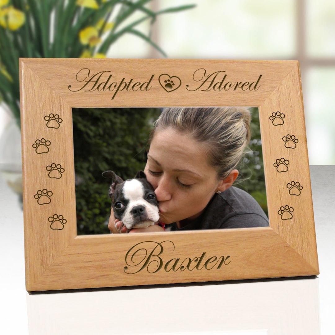 Dog Rescue Picture Frame, Pet Rescue Frame, Gifts for Mom, Gifts for ...