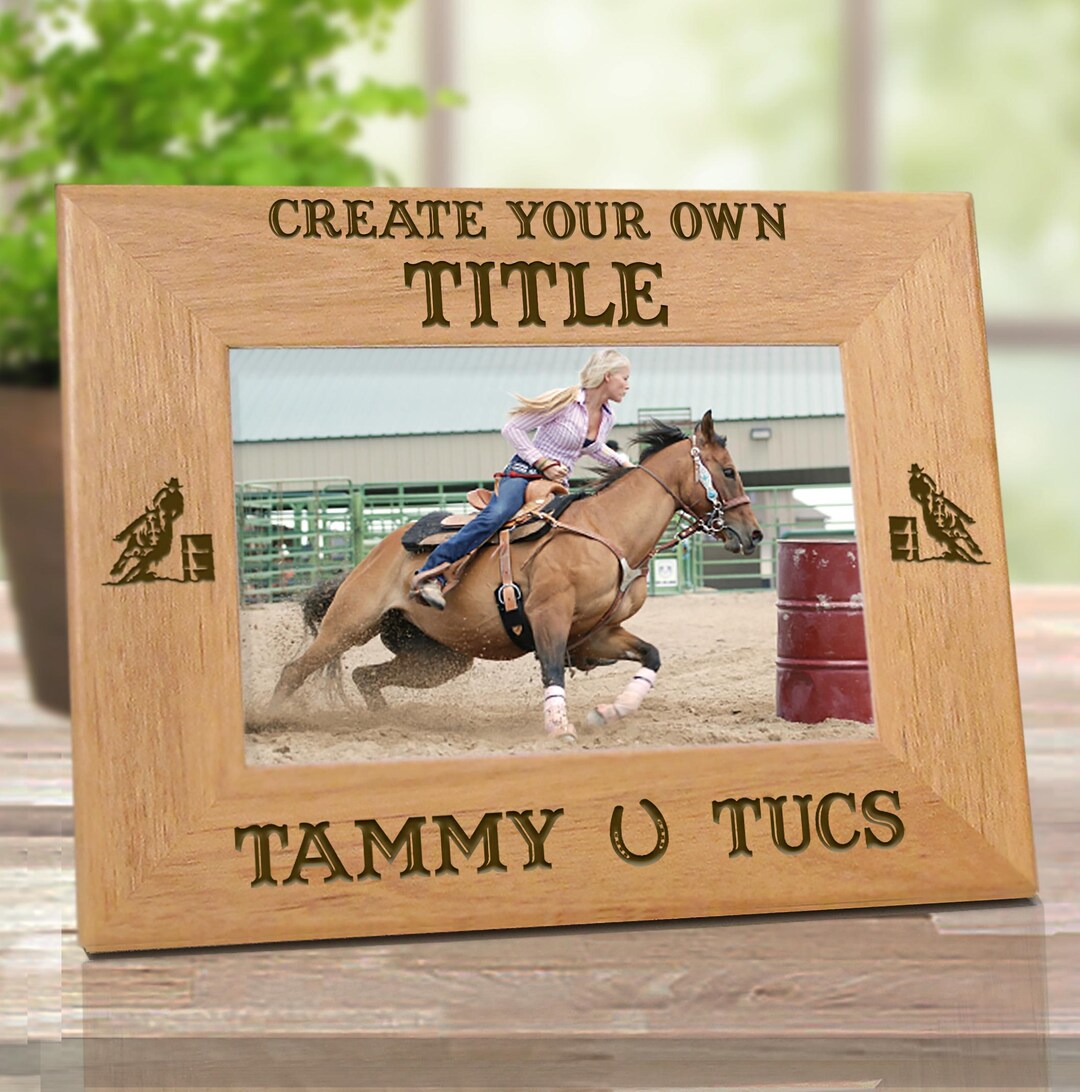 5x7 Create Your Own Barrel Racing Frame, Rodeo Awards for Kids, Horse ...
