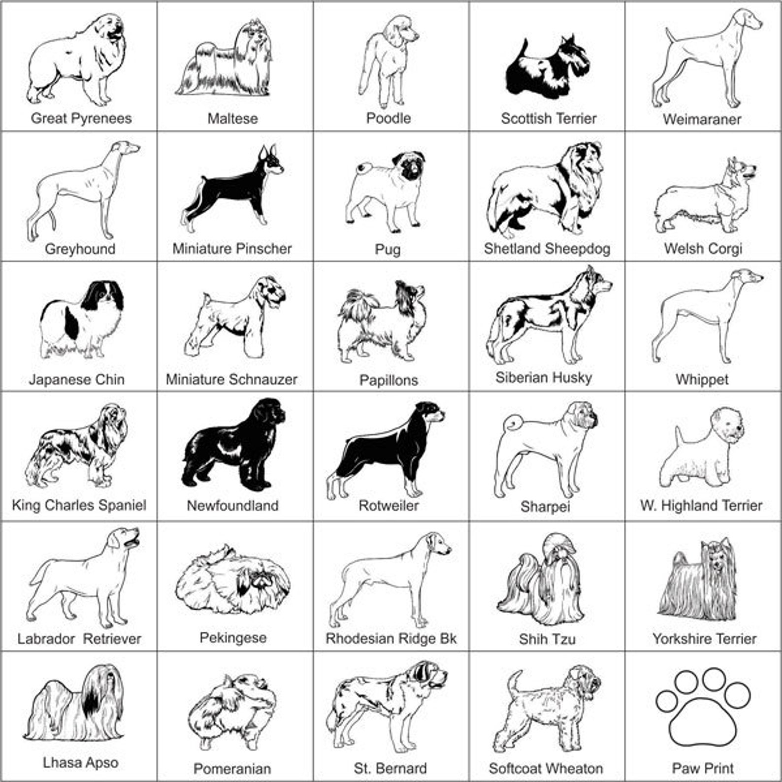 Dog Breeds Memorial Frames Choice of Sentimental Quotes | Etsy