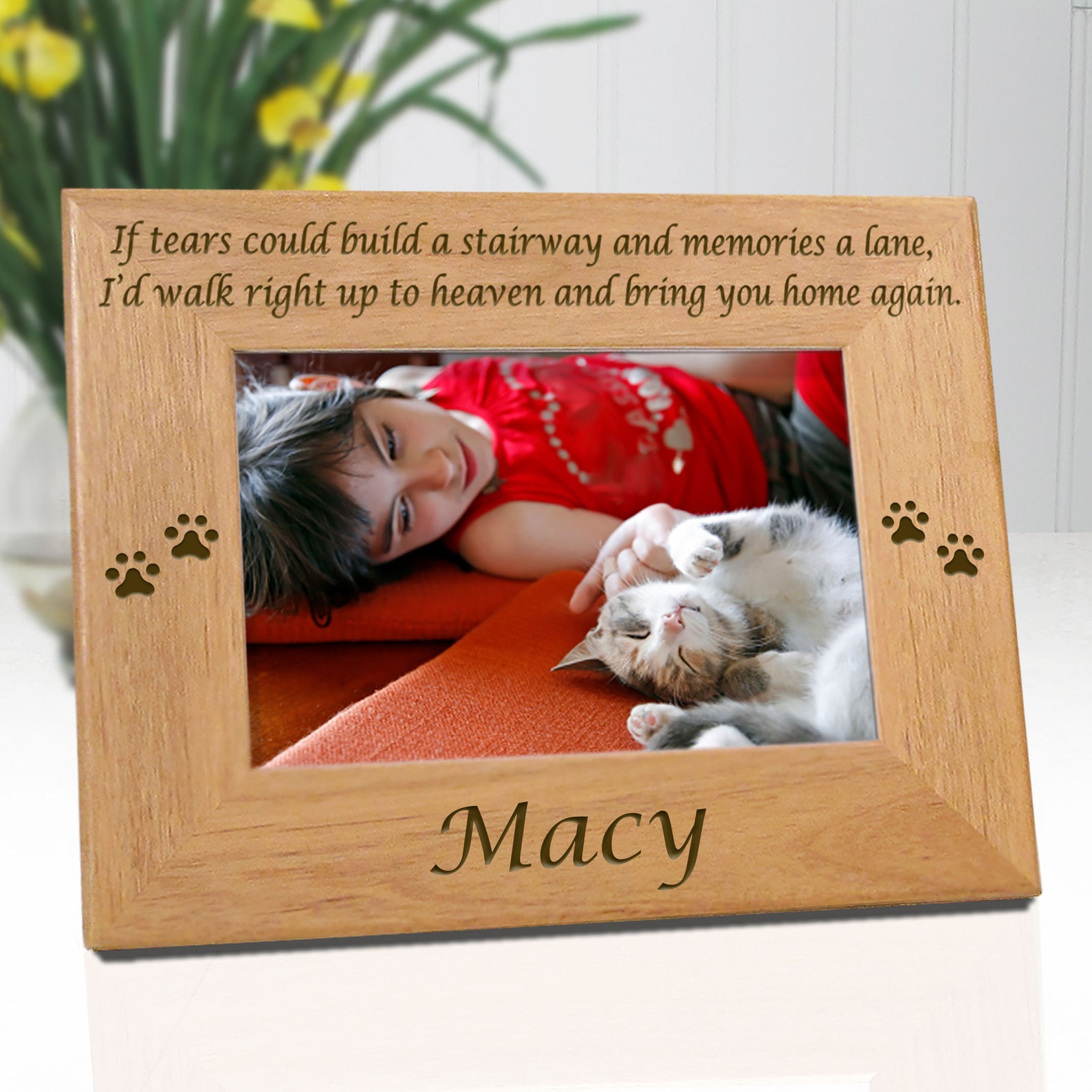 Pet Memorial Gift Pet Loss Gifts Cat Picture Frame Picture | Etsy