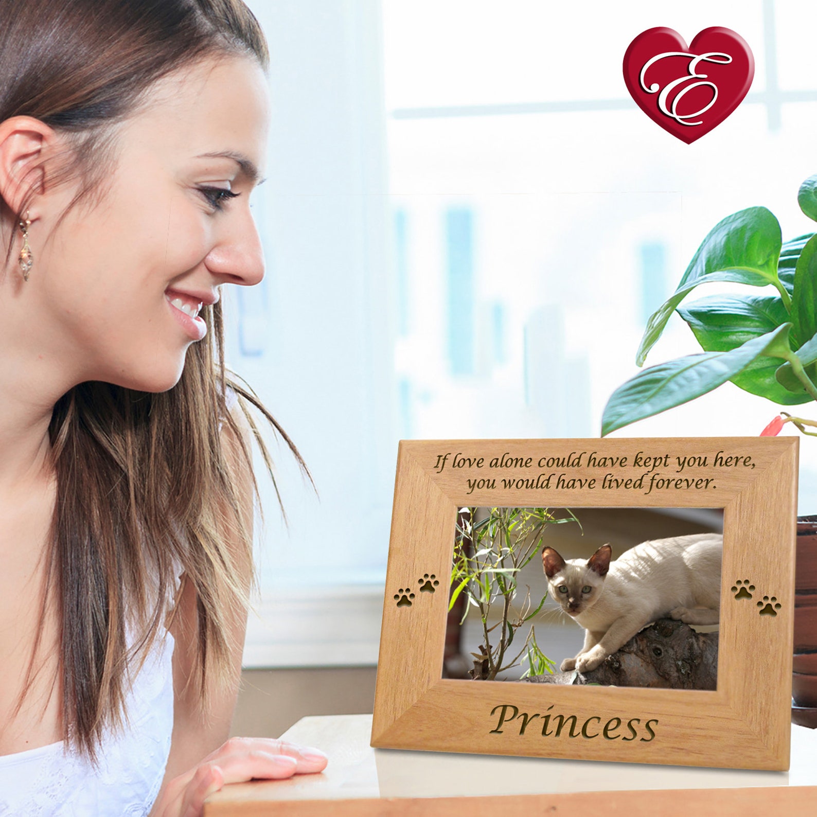 Custom Cat Frame Pet Memorial Frame in Memory of Cat - Etsy