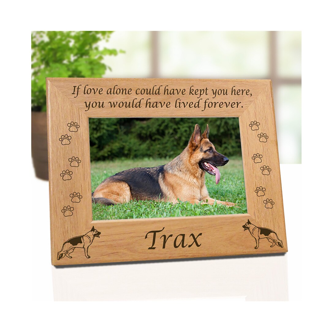 German Shepherd Dog Frame, Personalized Dog Gifts for Pet Lovers ...