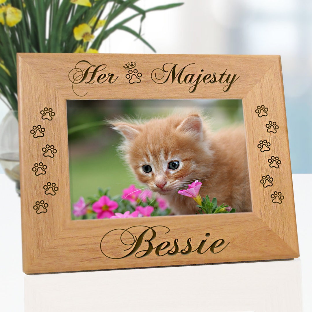 5x7 Personalized Cat Frame, Crazy Cat Lady, Cat Gift for Kids, Cat ...