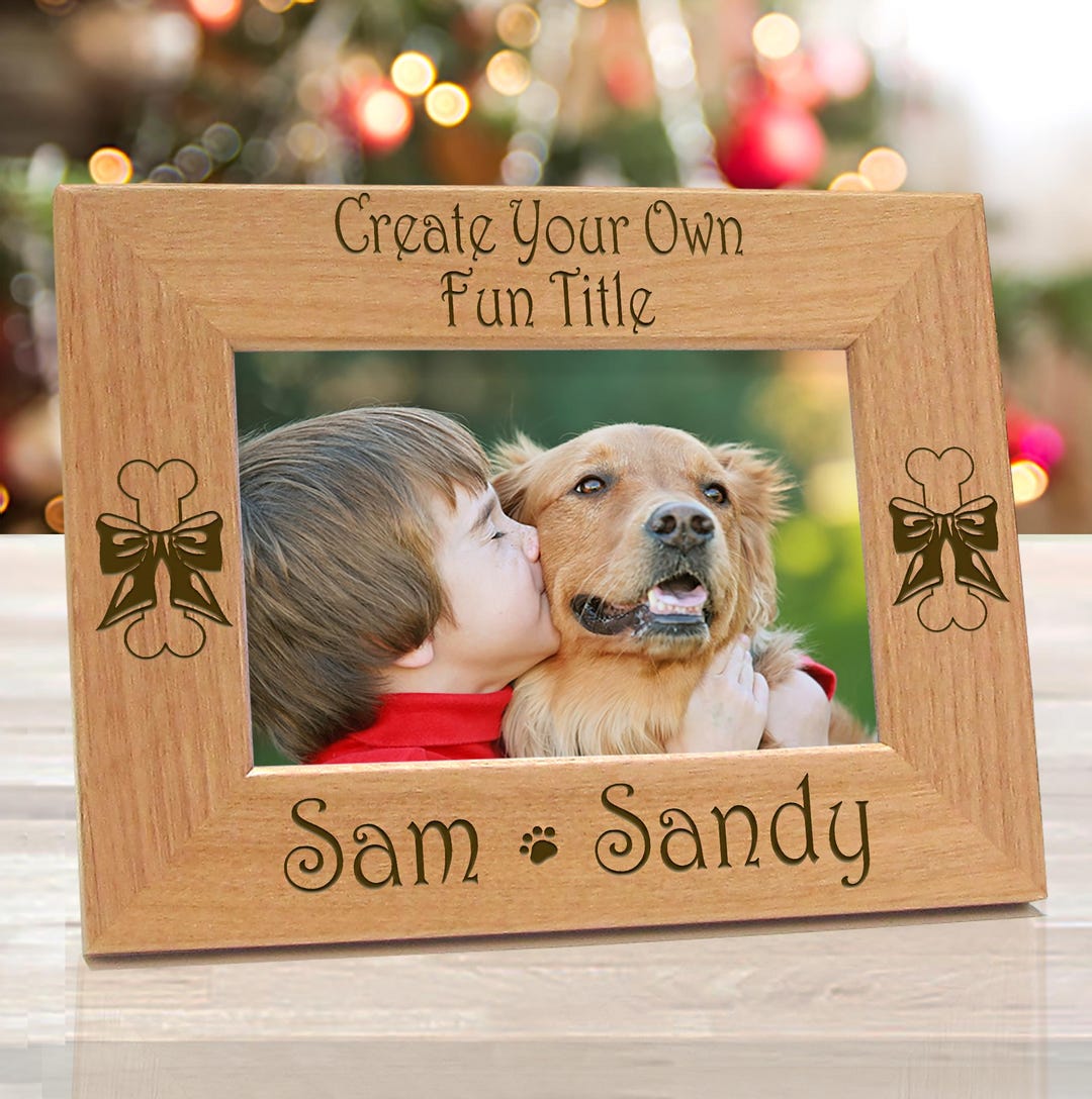 DIY Christmas Frame for Dogs, Custom Xmas Gift for Dad, Dog Mom ...