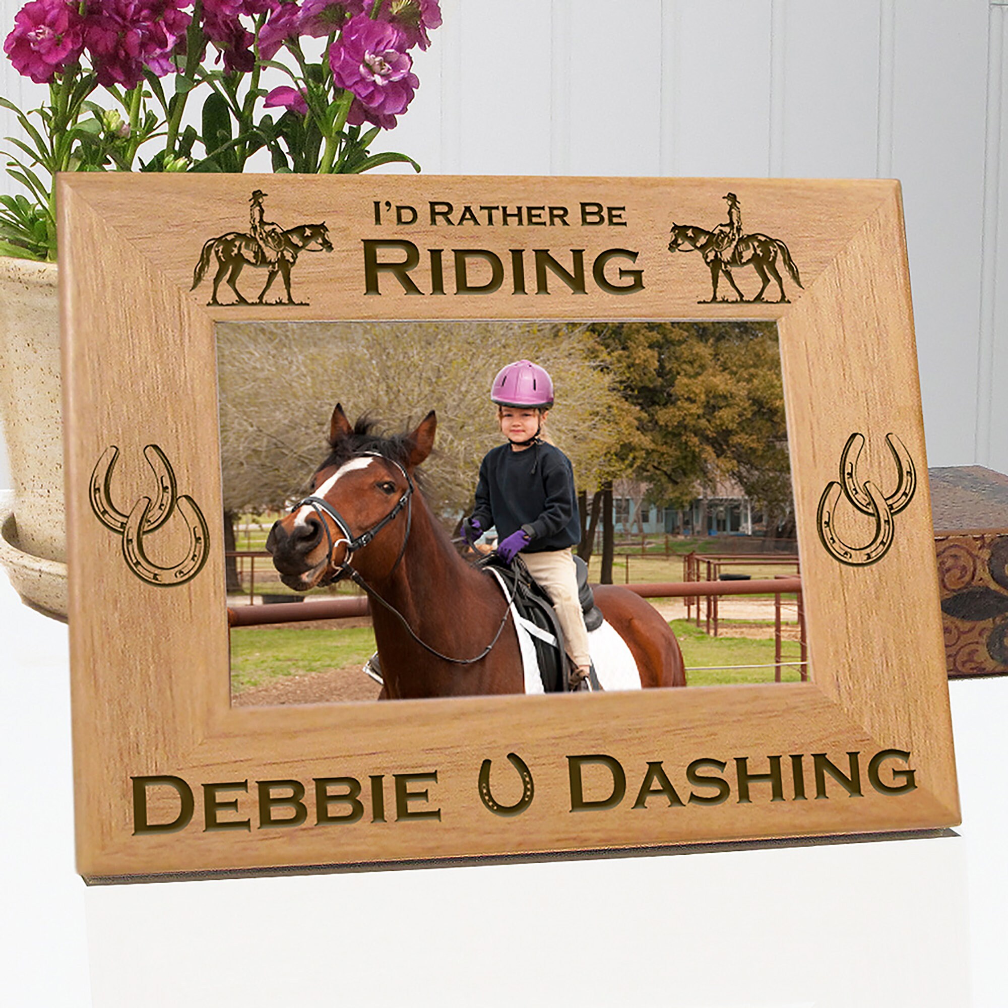 Riding Horse Picture Frame Equestrian Gifts Equestrian - Etsy