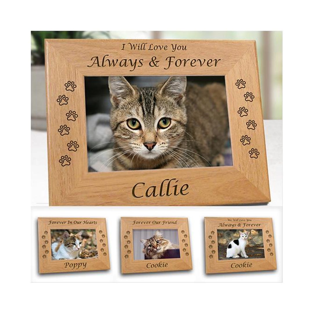 Cat Memorial Frame, Pet Loss Gifts, Cat Picture Frame, Picture Frames ...