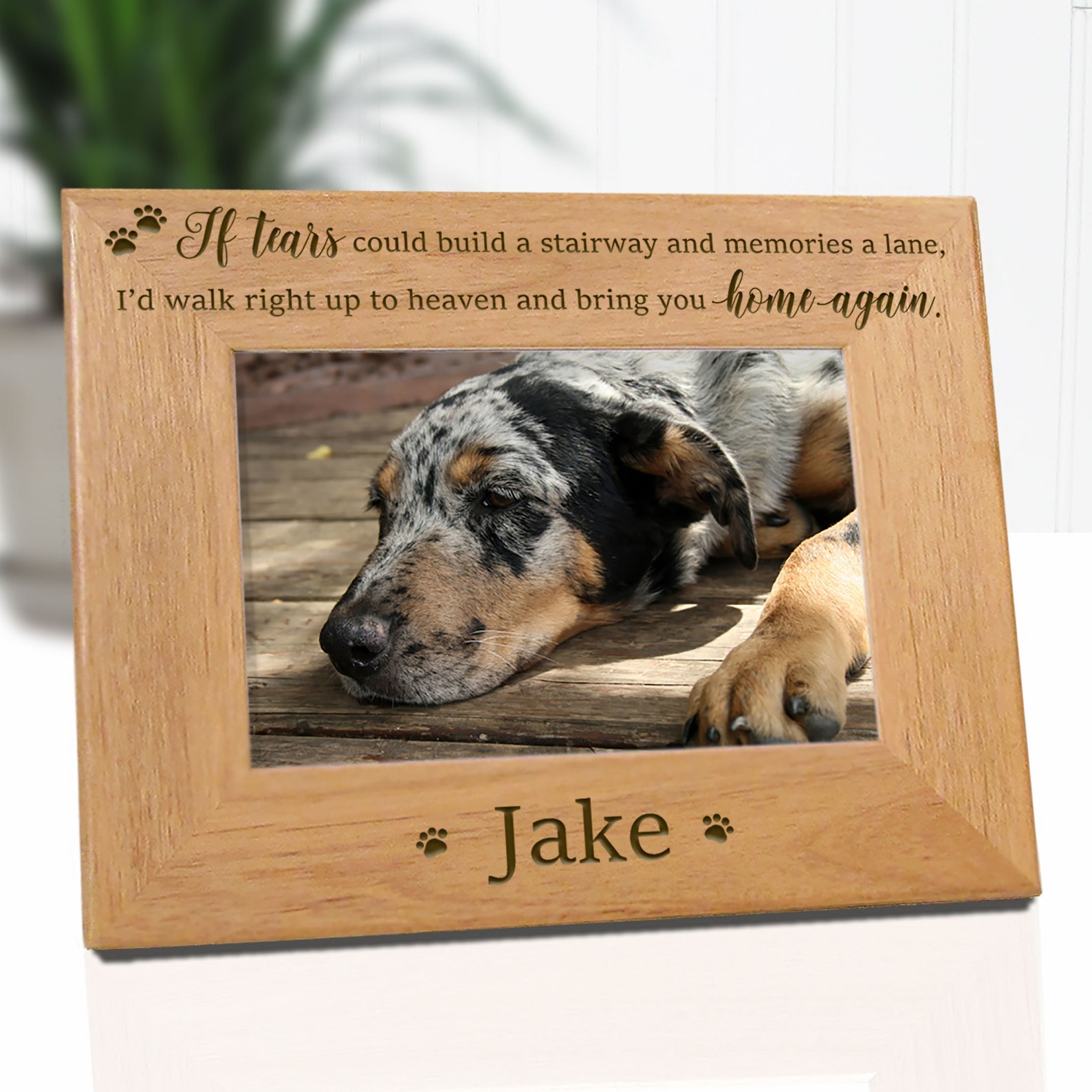 Dog Memorial Frame Dog Picture Frames Pet Loss Gifts Dog | Etsy