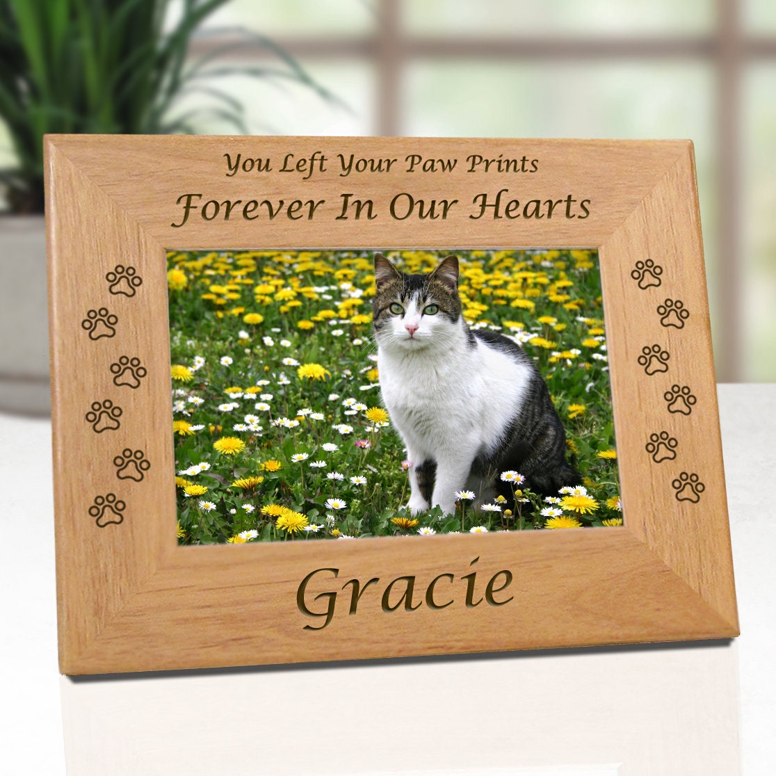 Custom Cat Frame Pet Memorial Frame in Memory of Cat | Etsy