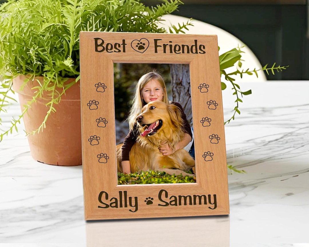Personalized Dog Frame,pet Picture Frame,dog Paw Designs,lover Gift ...
