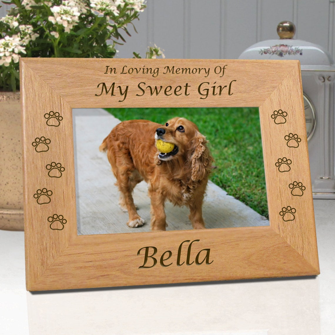 Personalized Pet Frame in Loving Memory of My Sweet Girl or - Etsy