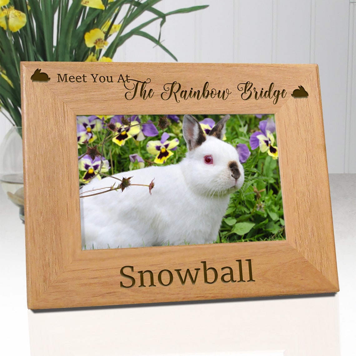 Rainbow Bridge Quote Rabbit Memorial Frame Bunny Gift Idea - Etsy