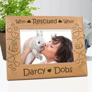 Who Rescued Who, Bunny Rescue, Rabbit Rescued, Bunny Rabbit, Custom Pet ...