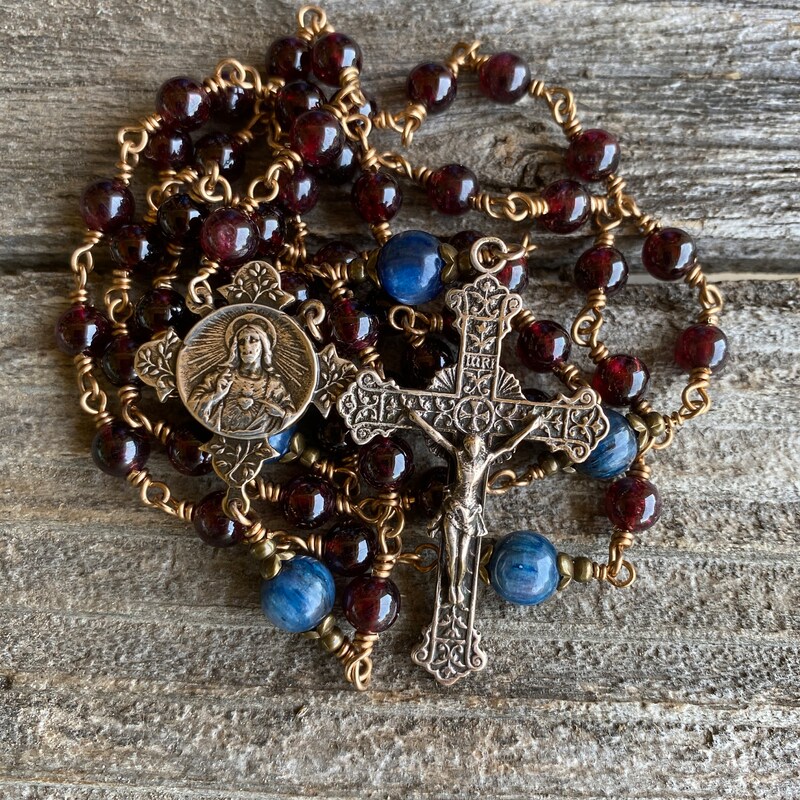 Garnet Rosary Beads - Etsy