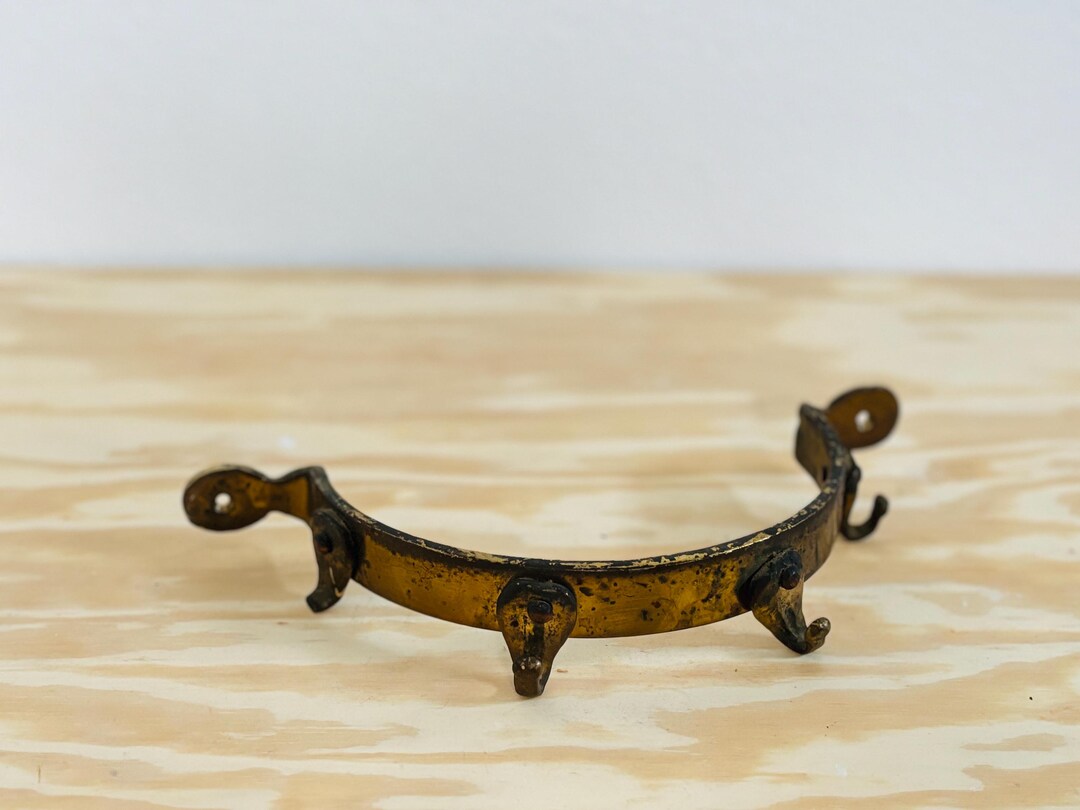 Antique Bronze Half Circle Pot Rack - Etsy