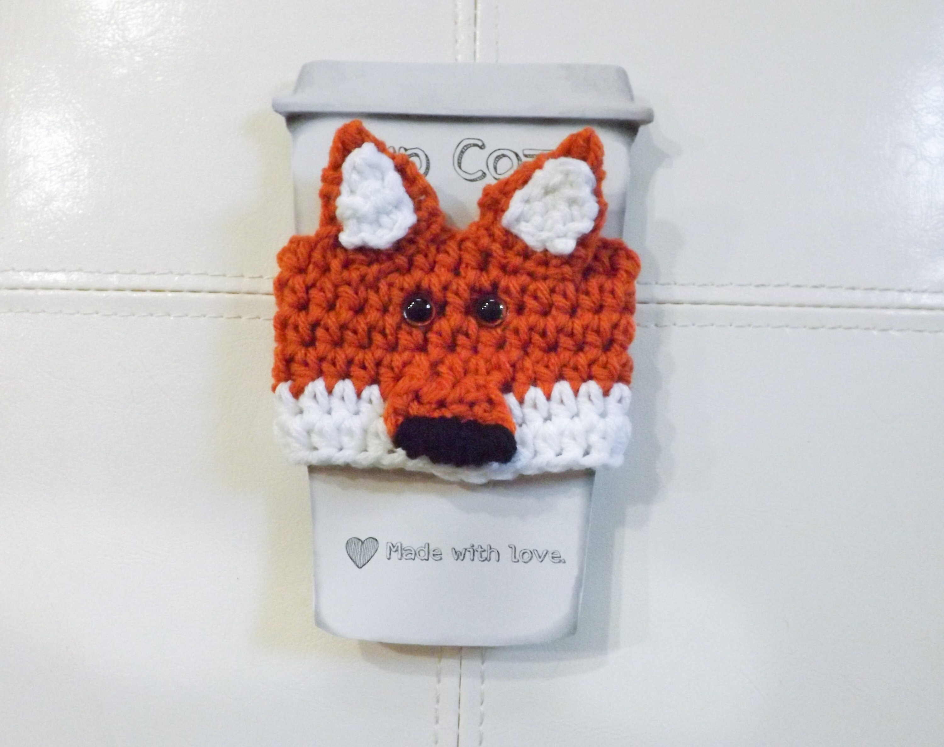 Fox Cup Cozy Crochet Pattern PDF Pattern Only Fox Cozy - Etsy