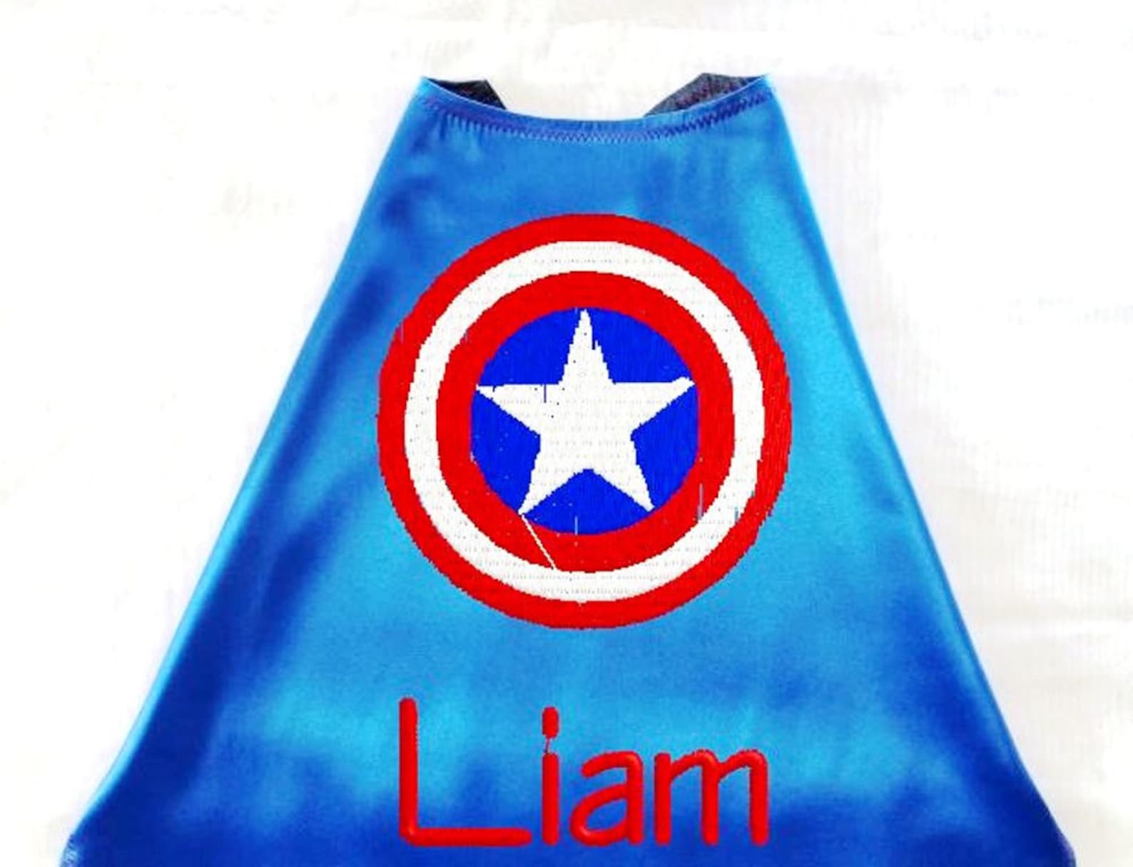 Boy's Cape Embroidered Captain America Cape Personalized - Etsy