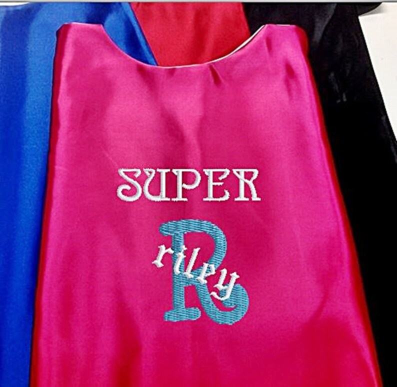 Super Hero Cape Kid's Cape, Initial and Name Girl's Cape Costume ...
