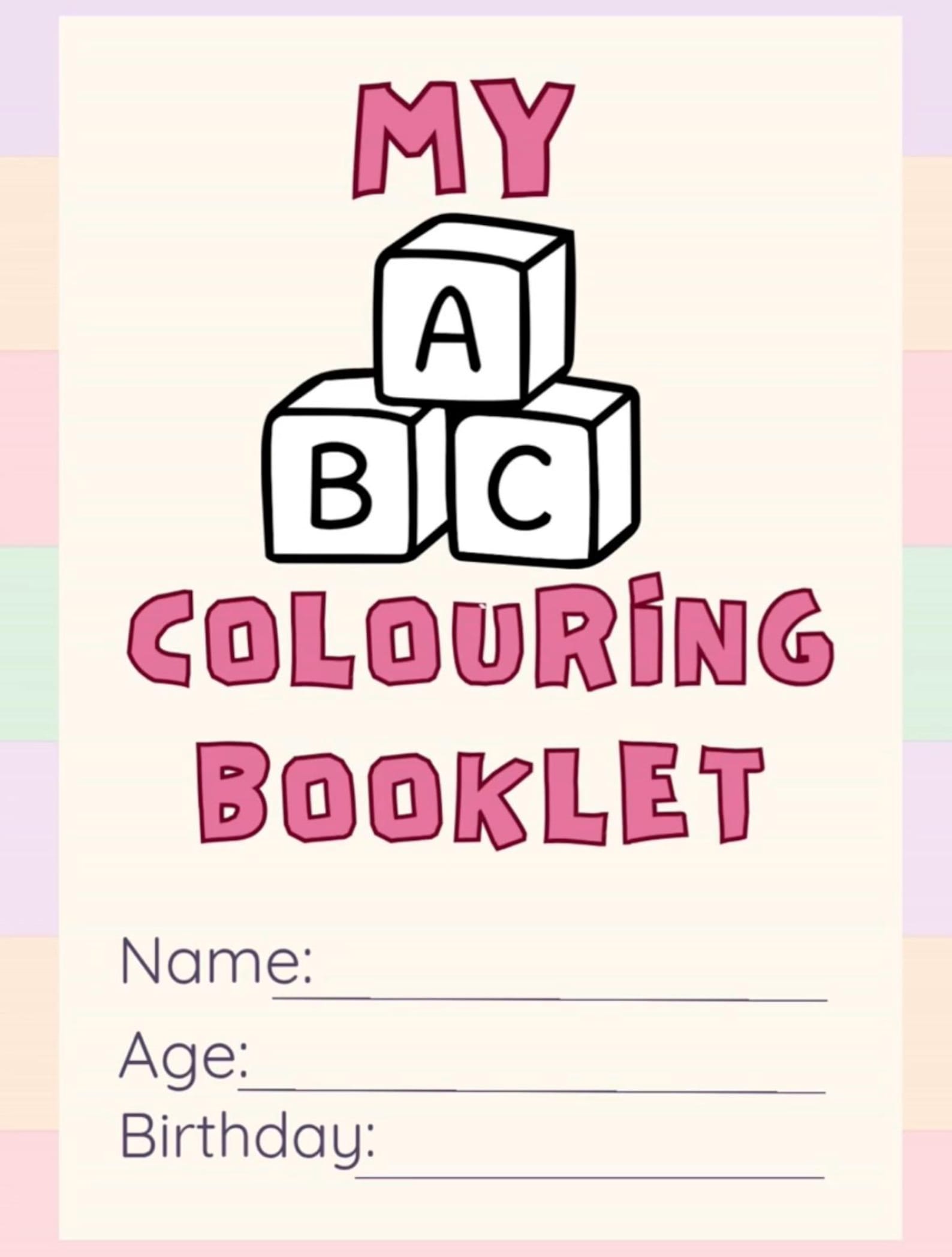 ABC Coloring Book for Kids: Alphabet Learning Activity (digital ...