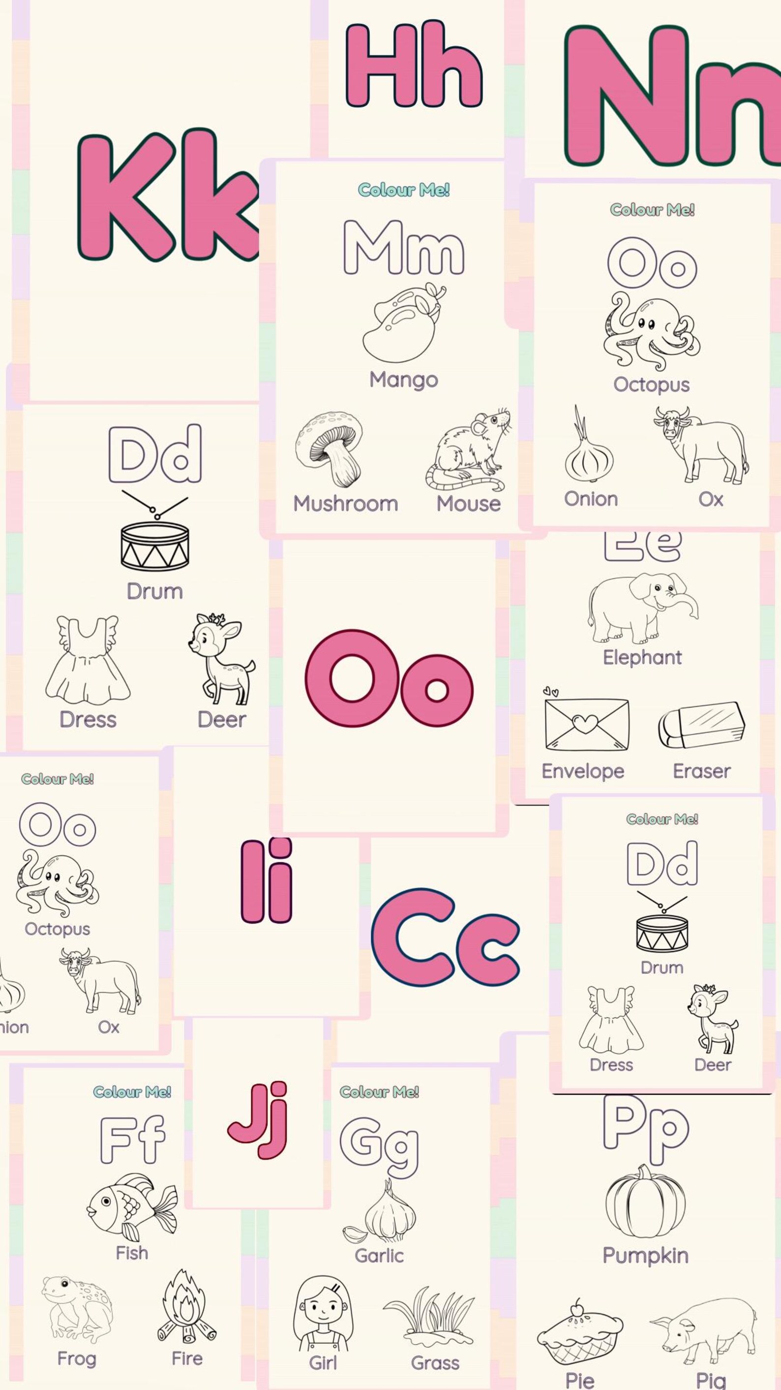 ABC Coloring Book for Kids: Alphabet Learning Activity (digital ...