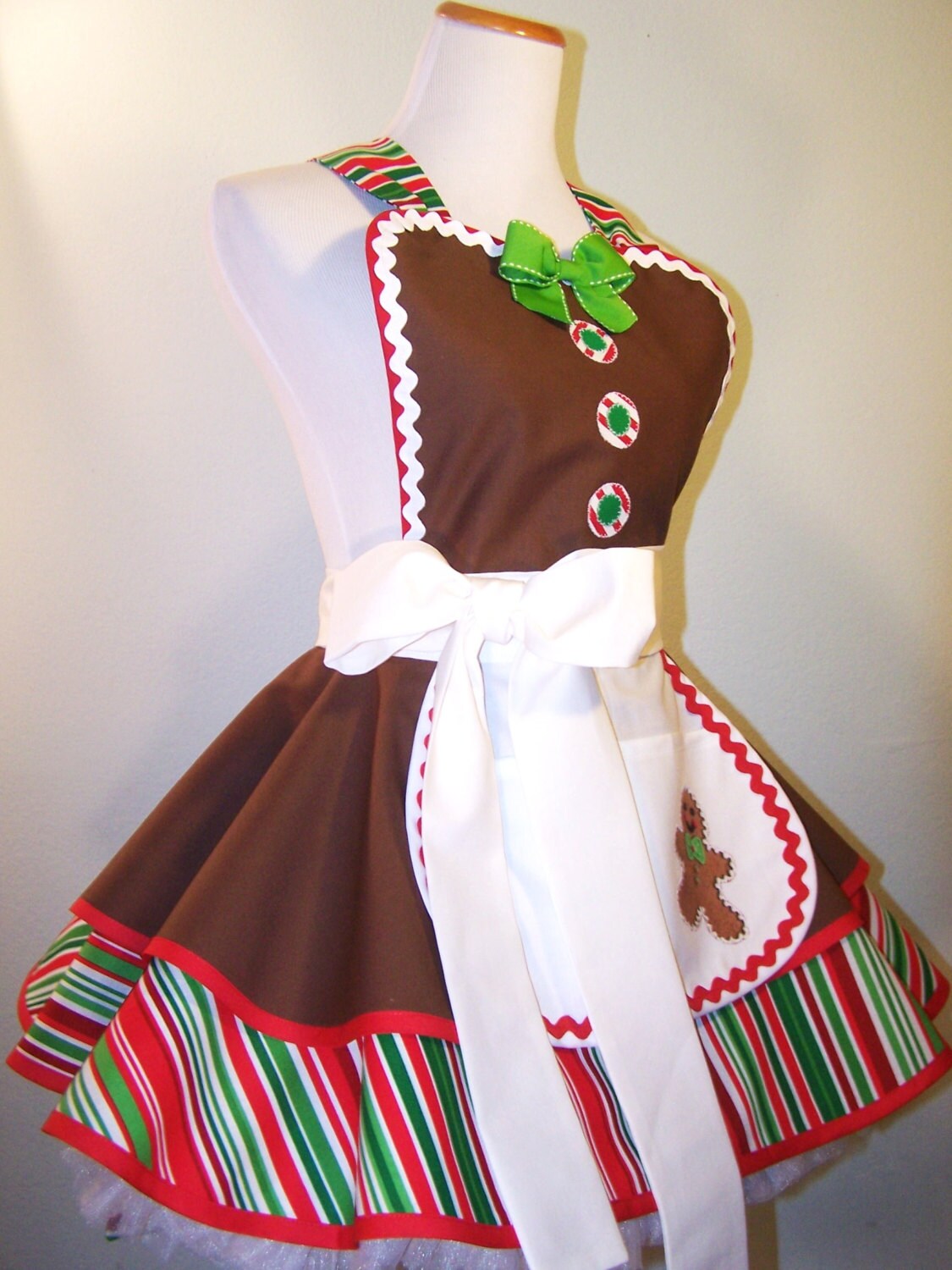 Christmas Apron Gingerbread Apron Gingerbread Man Apron Etsy