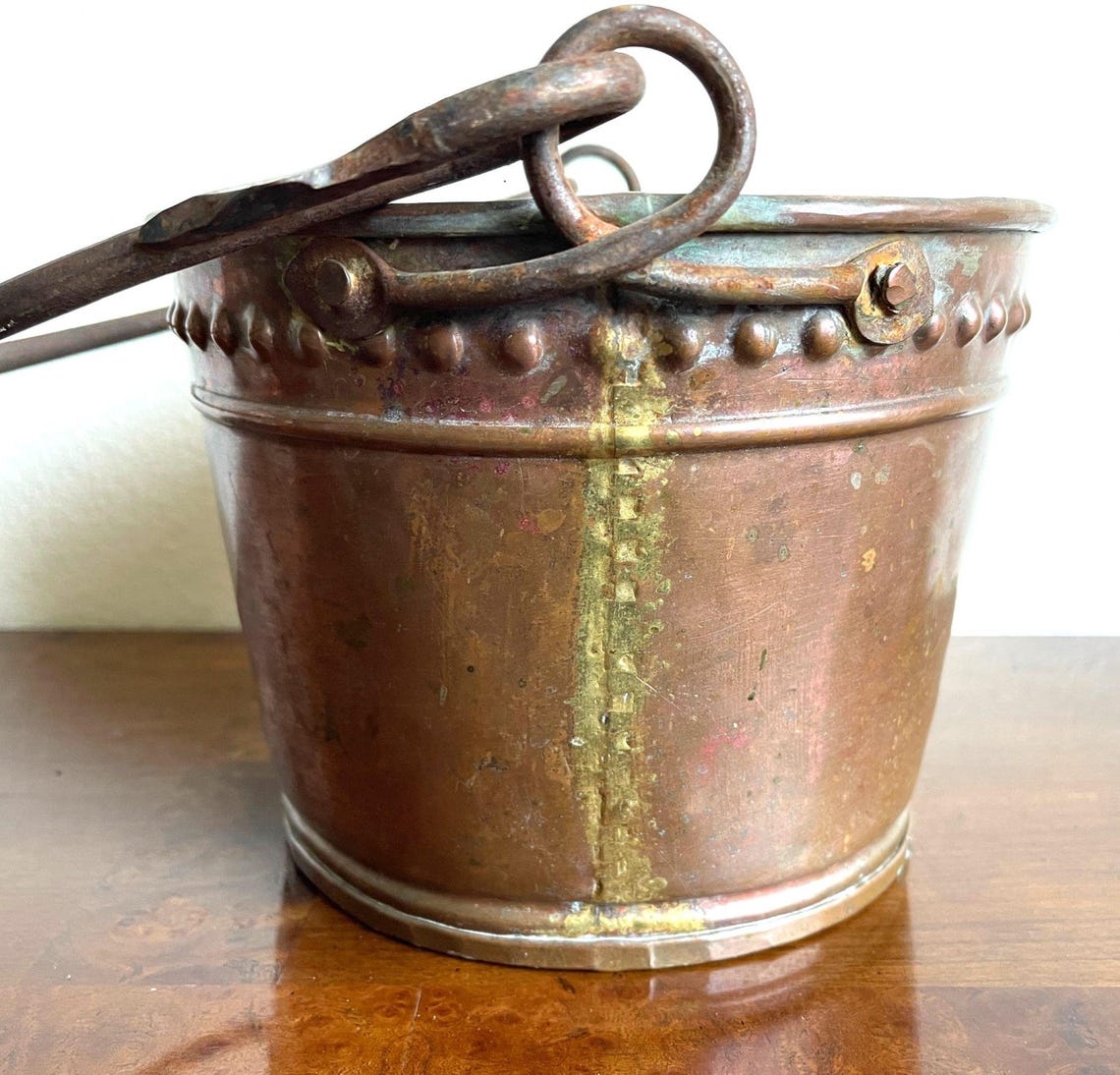 Dovetail Seamed Copper Bucket With Wrought Handle - Etsy