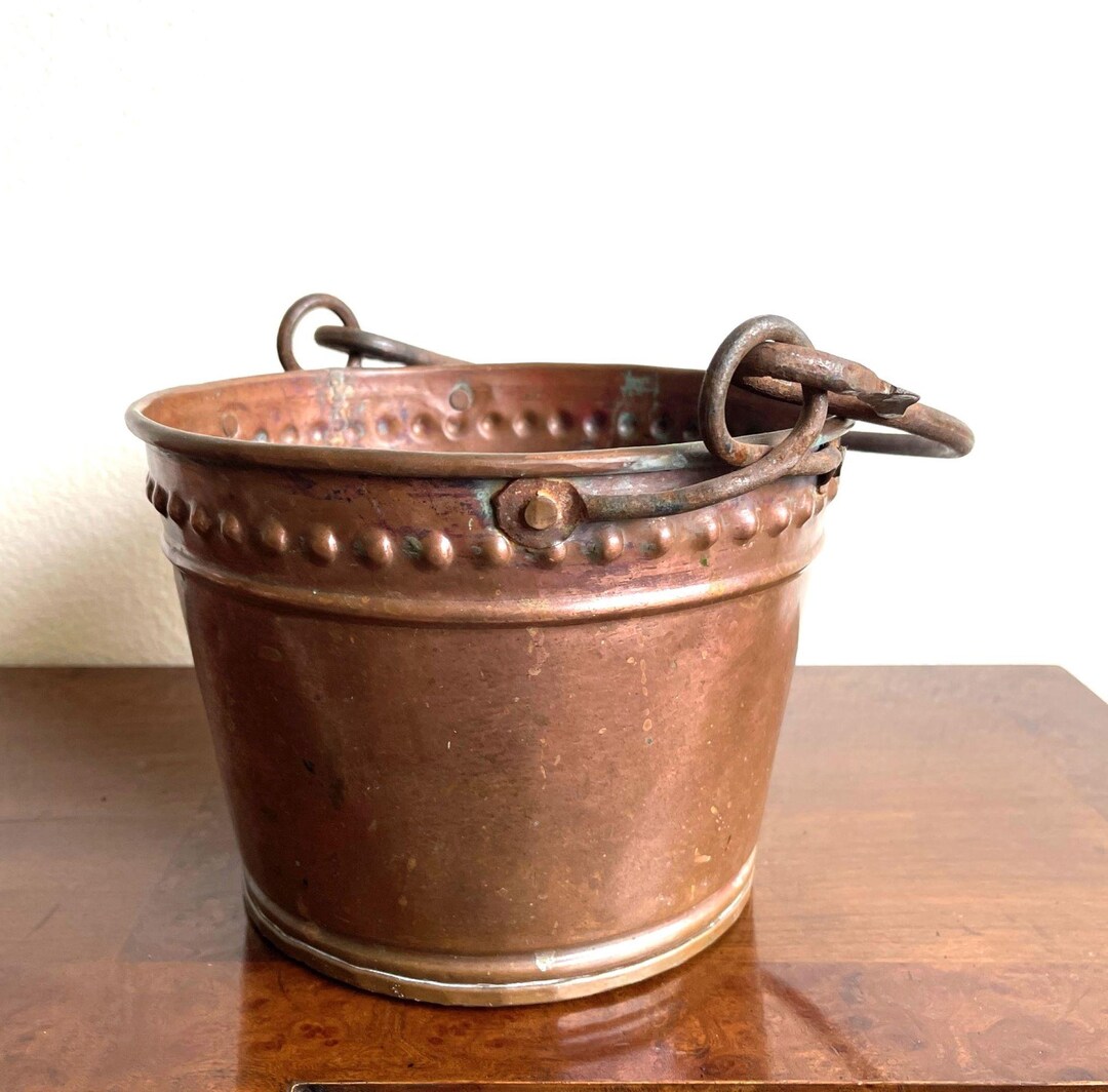 Dovetail Seamed Copper Bucket With Wrought Handle - Etsy